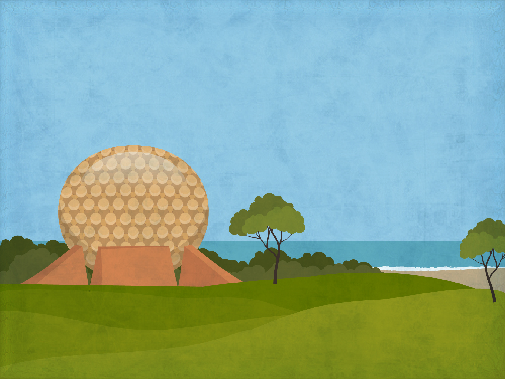 Pondicherry cartoon illustration by Eshwar Raman at Coroflot.com