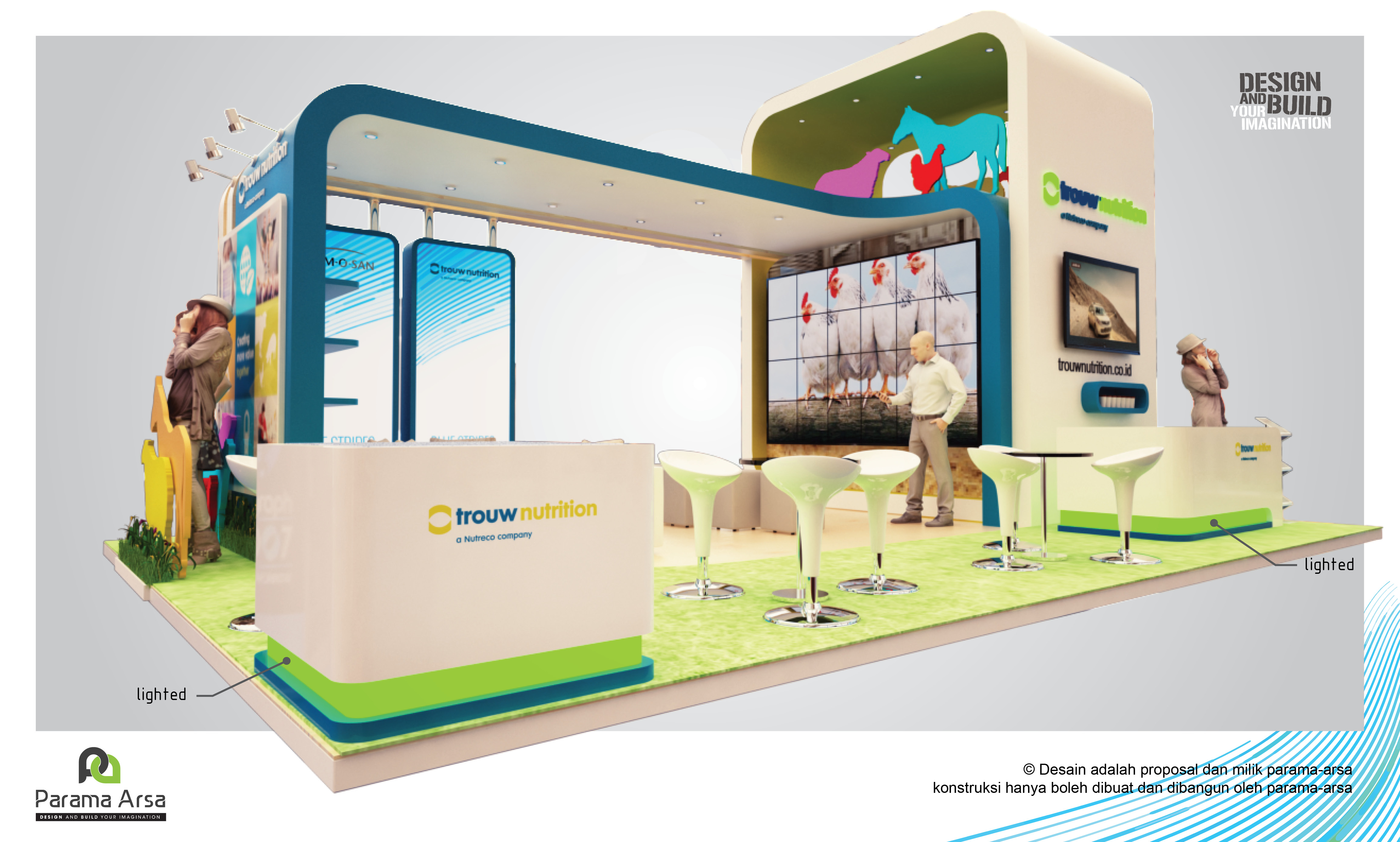 3D Design for Trouw Nutrition Exhibition Booth by Parama Arsa ...