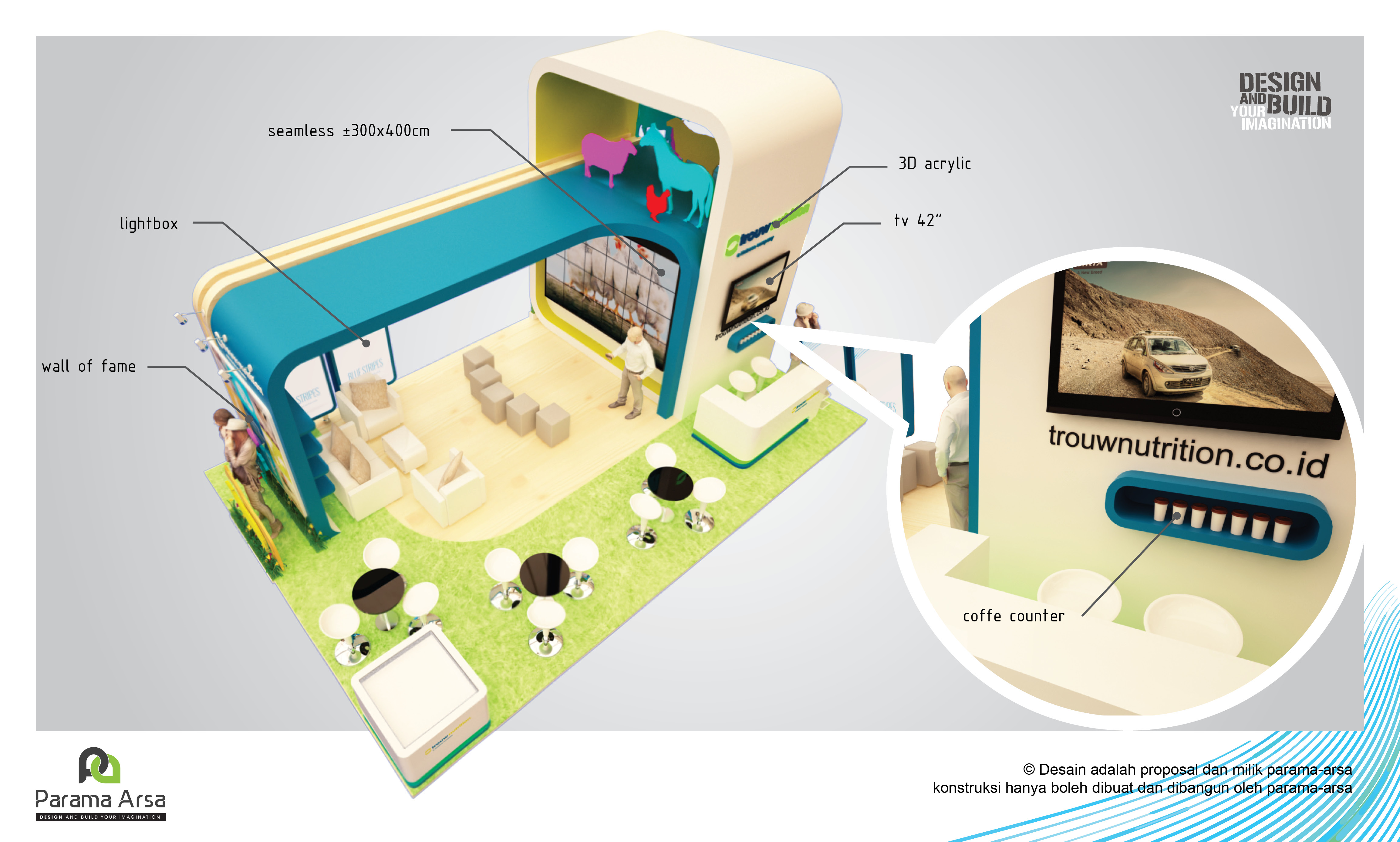 3D Design for Trouw Nutrition Exhibition Booth by Parama Arsa ...