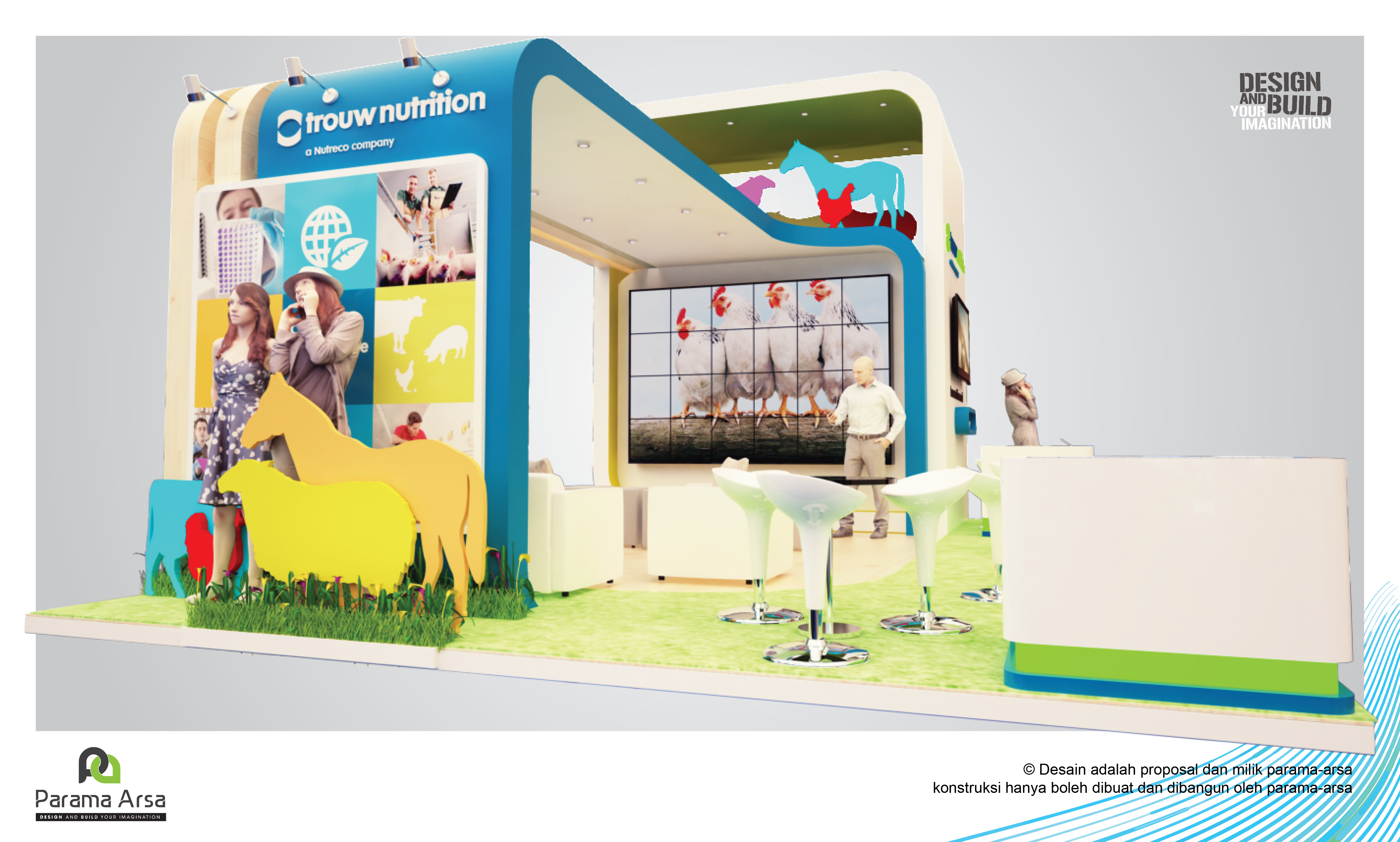 3D Design for Trouw Nutrition Exhibition Booth by Parama Arsa ...
