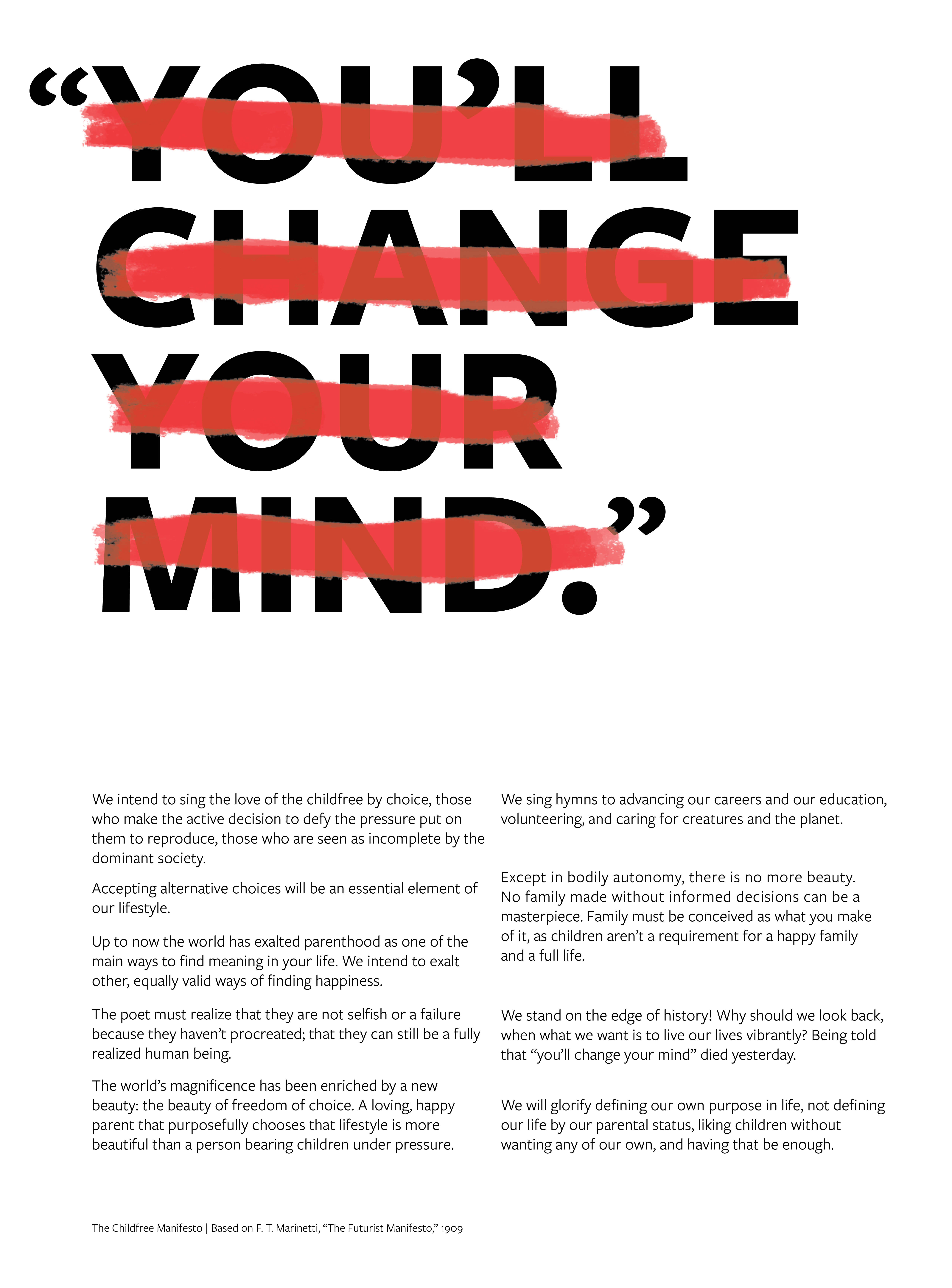 Childfree By Choice: Poster Designs by Hannah Abele at Coroflot.com