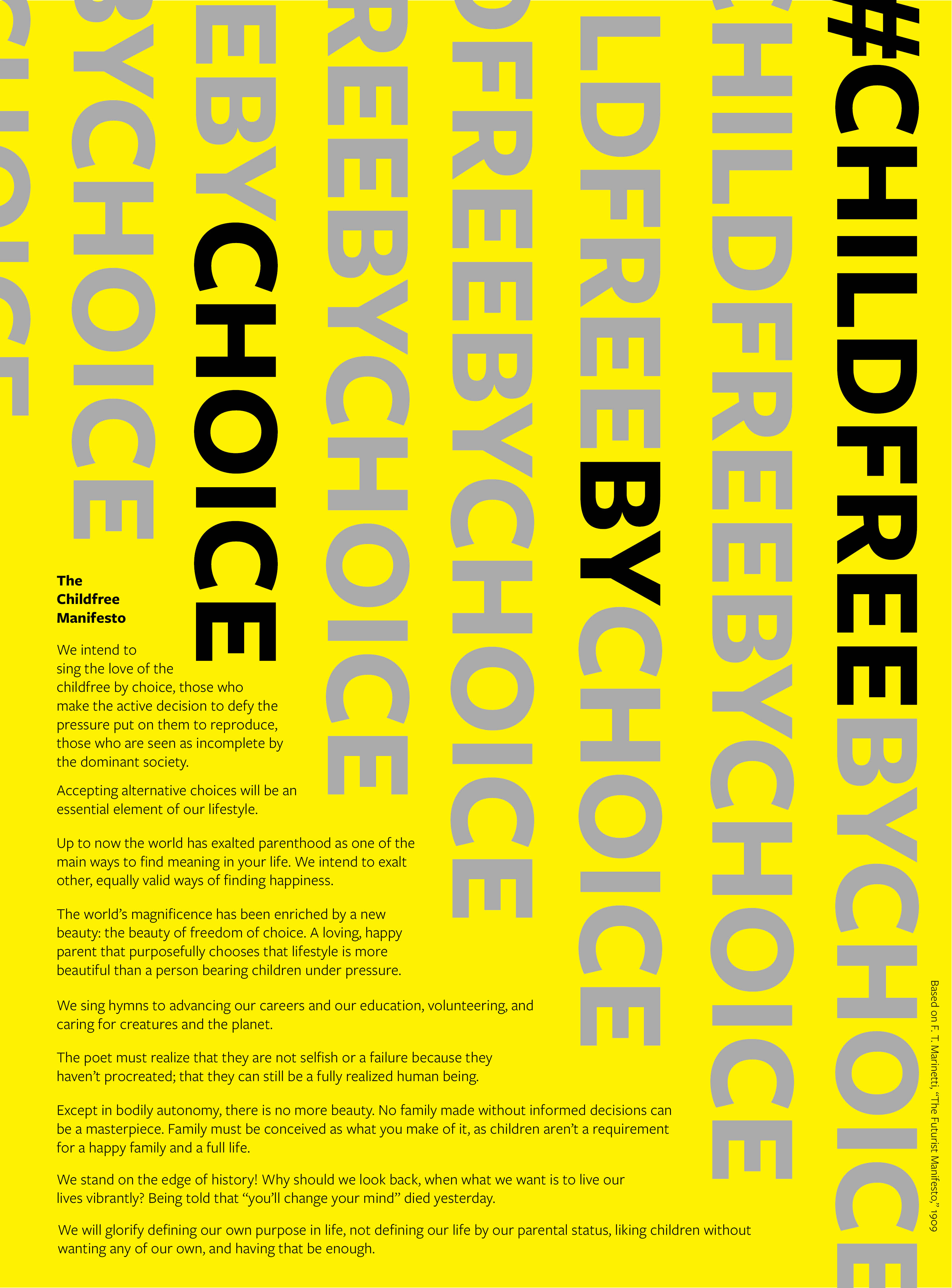 Childfree By Choice: Poster Designs by Hannah Abele at Coroflot.com