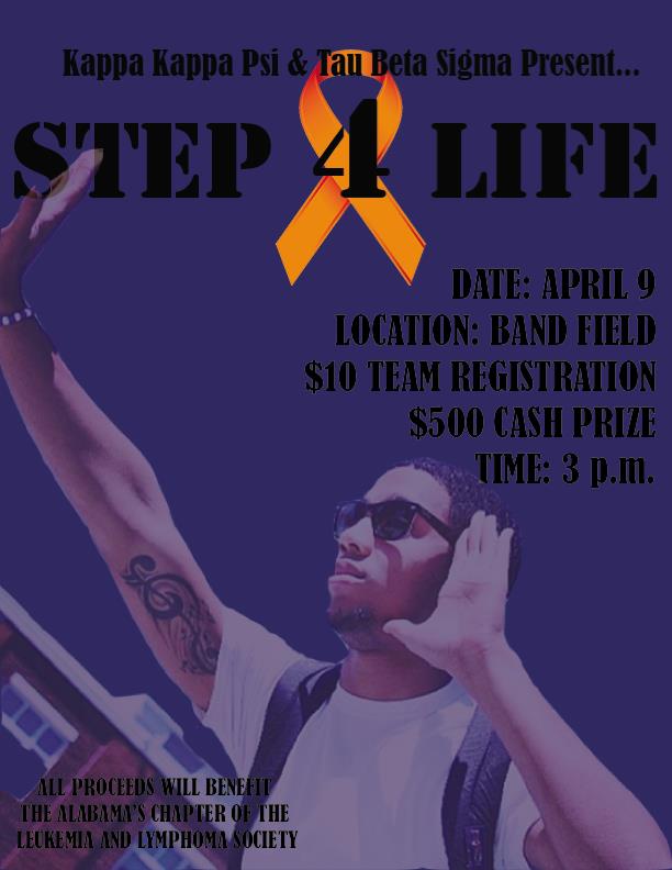 Step for Life Step Show Flyer by Jada Nikia Sipp at Coroflot.com