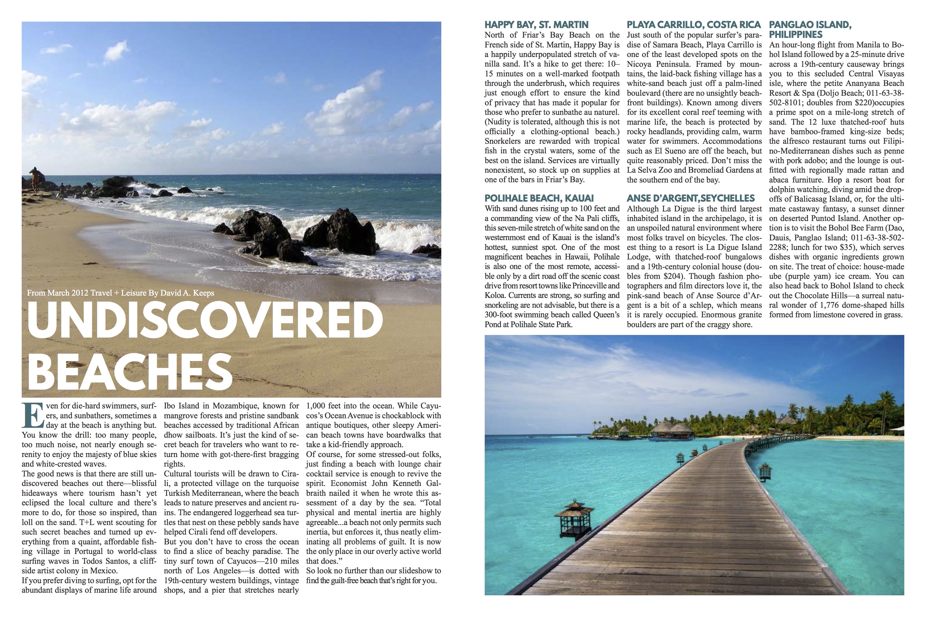 Vacation Magazine Layout Design by Jessica Somerton at Coroflot.com