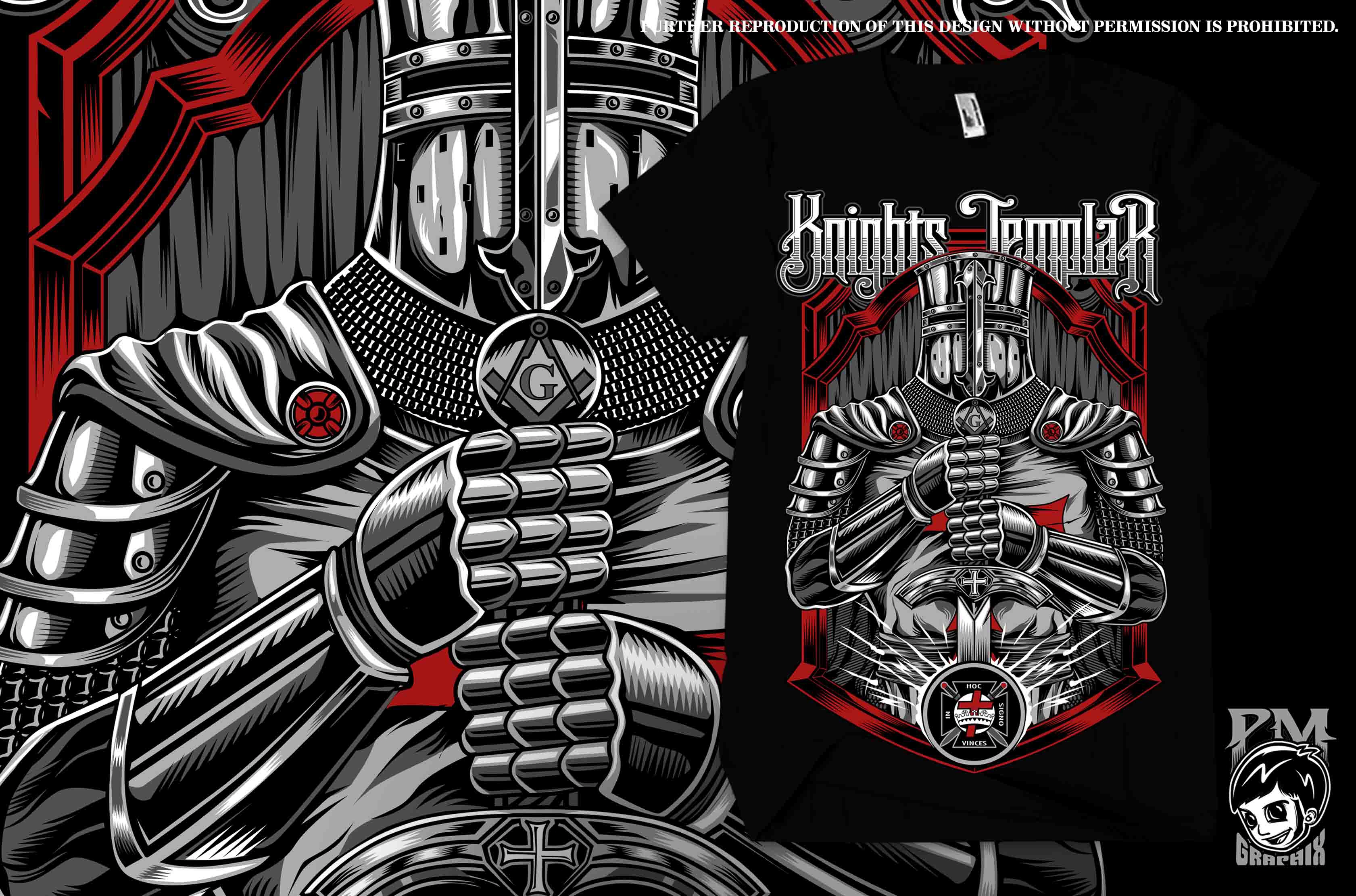 Knights Templar Illustration Design for client by Mark Manapul at ...