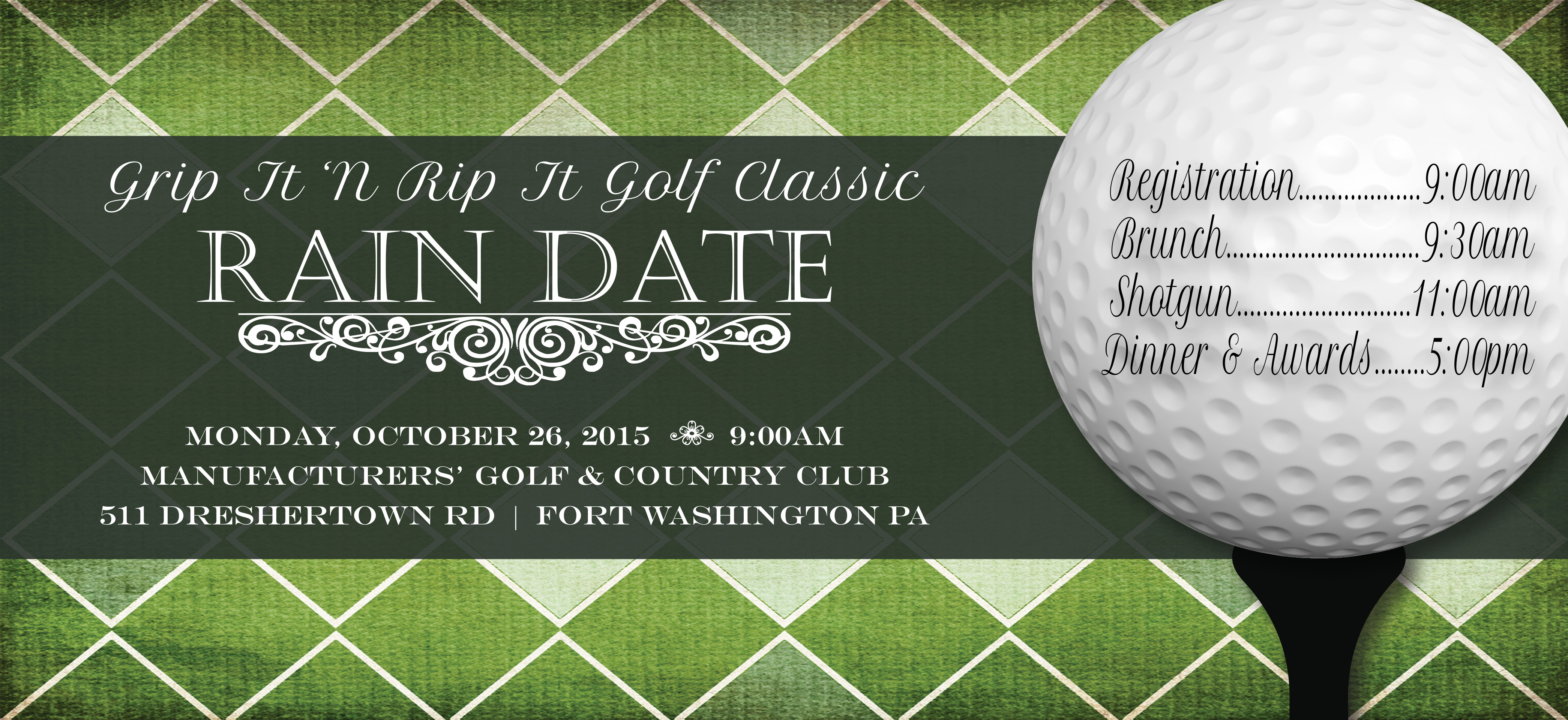 Grip It 'N Rip It Golf Classic 2015 by Molly Lawrence at Coroflot.com