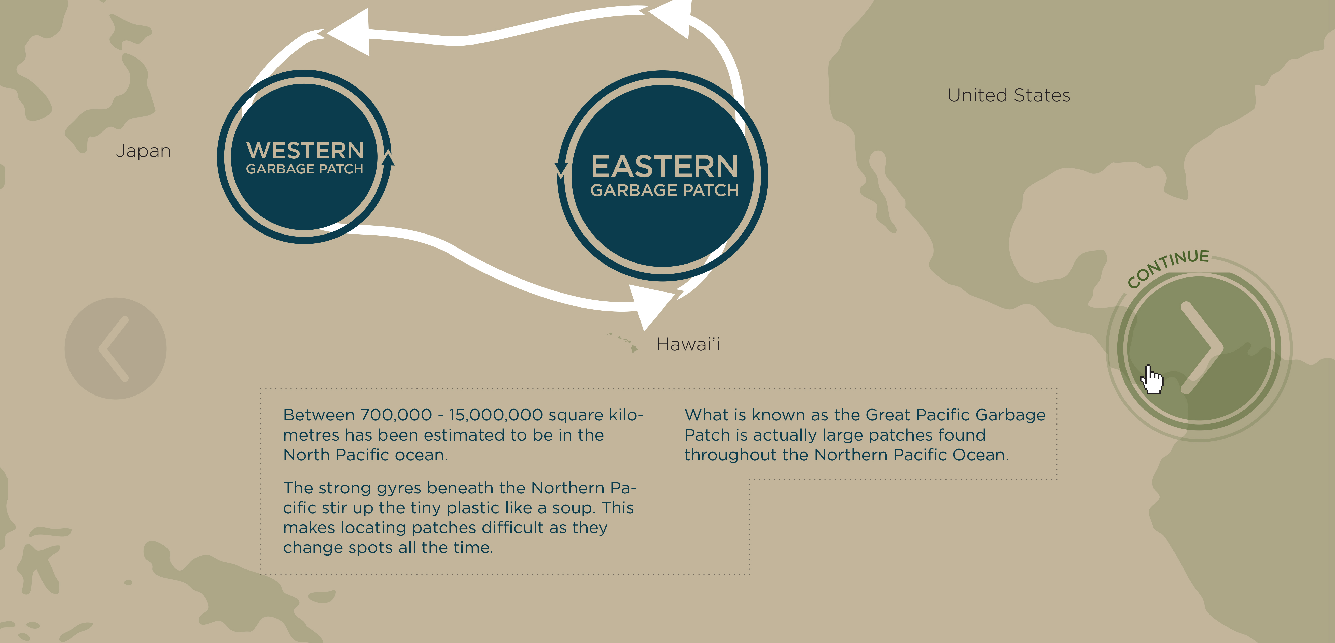 Great Pacific Garbage Patch Infographic by Kurt Jay Rasos at Coroflot.com