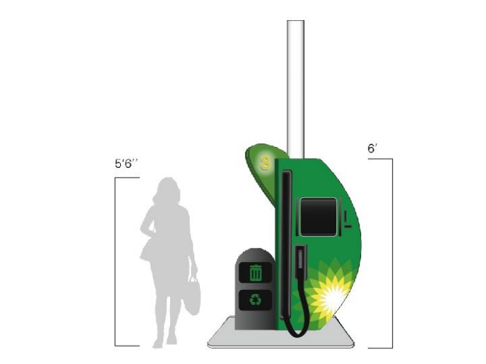 An upload by Justine Thompson on Coroflot: to the project Gas Pump Design