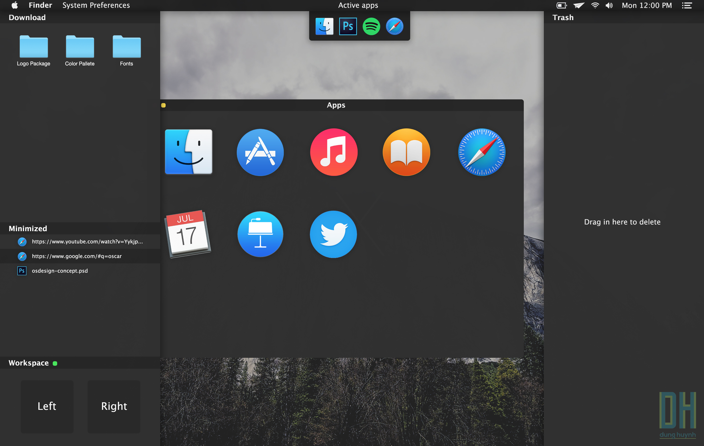 MacOS User Interface by Dung Huynh at Coroflot.com