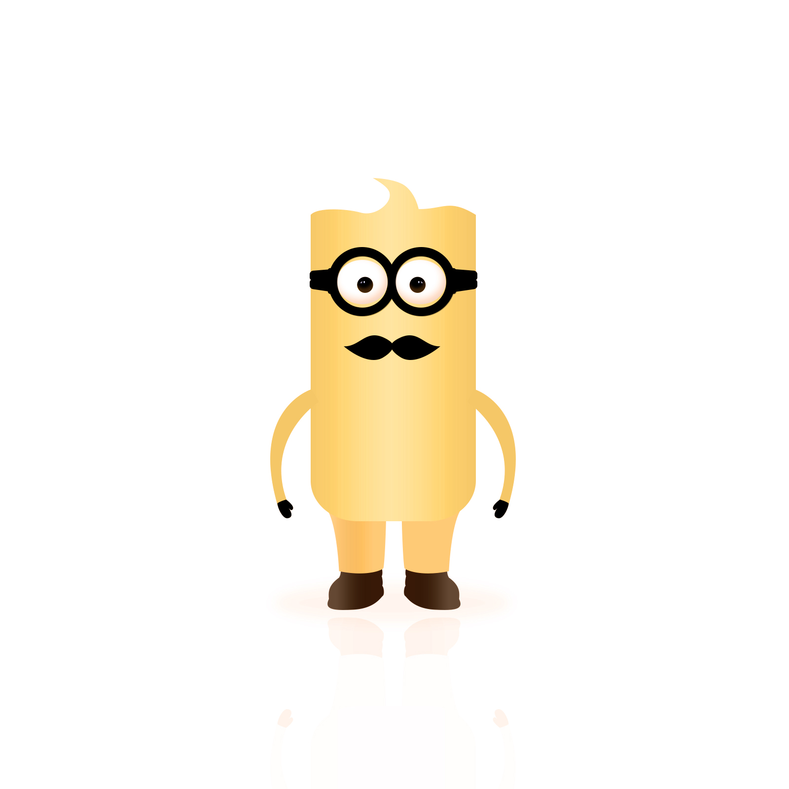 Funny Yellow Character Illustration by Sandeep Kumar at Coroflot.com