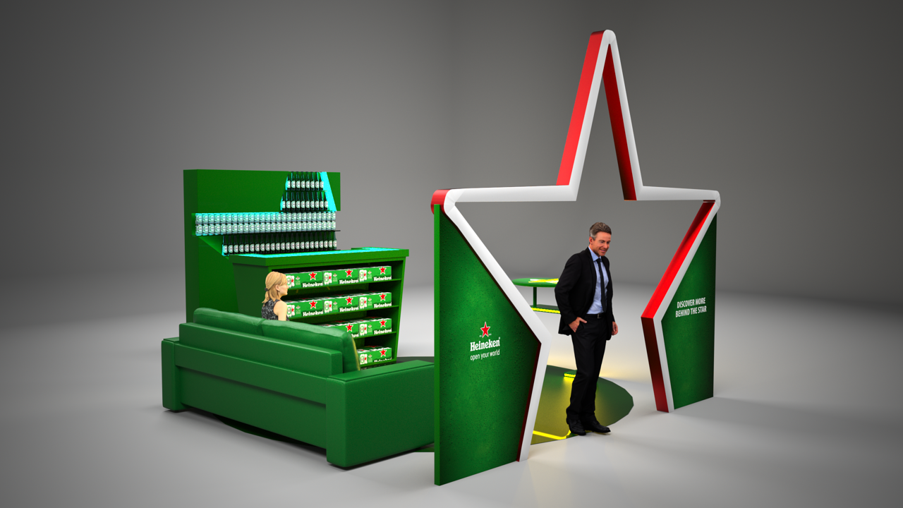 HEINEKEN - OFF TRADE BOOTH by Nguyên Nguyễn at Coroflot.com