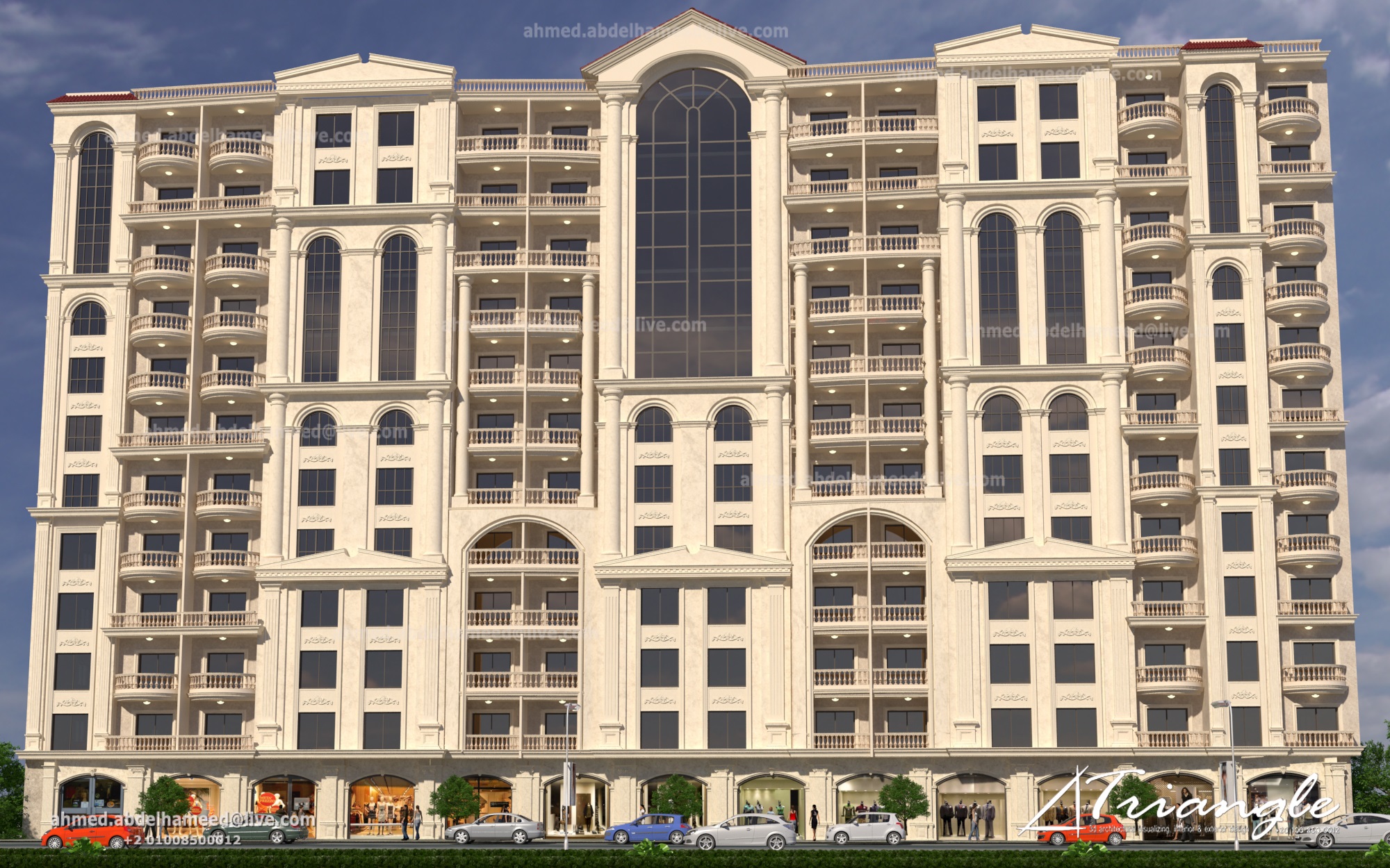 Multi store residential building by Ahmed Abdelhamid at Coroflot.com