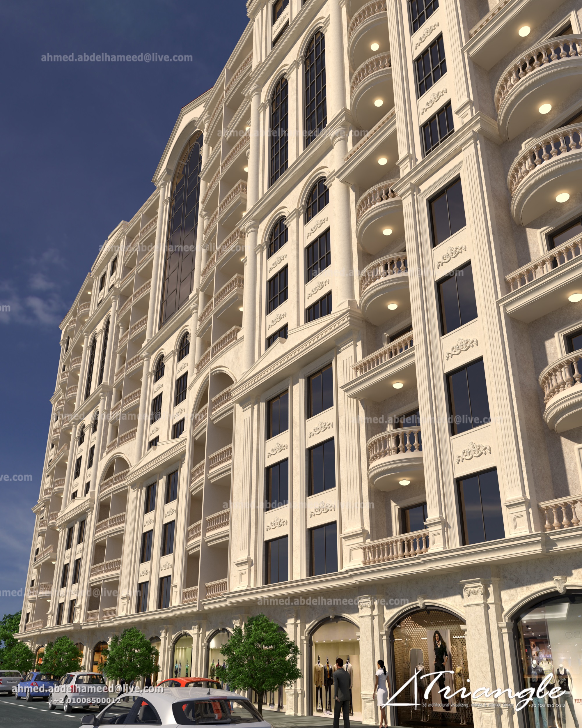Multi store residential building by Ahmed Abdelhamid at Coroflot.com
