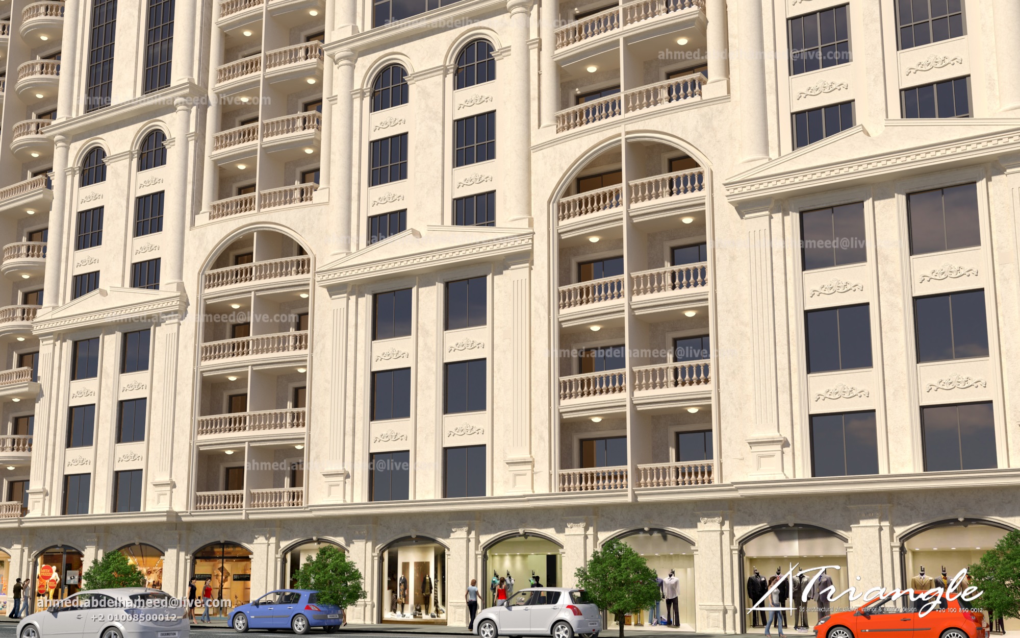 Multi store residential building by Ahmed Abdelhamid at Coroflot.com