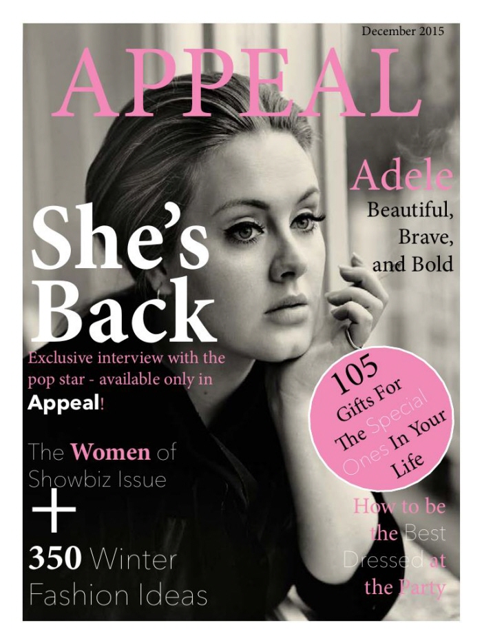 An upload by Faith Kilpatrick on Coroflot: to the project Appeal magazine