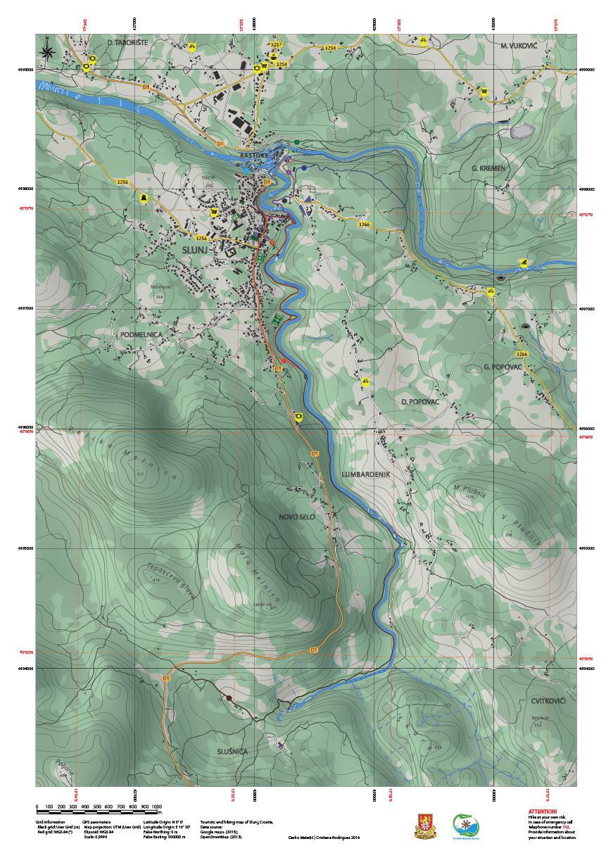 Touristic Map of Slunj by Cristiana Rodrigues at Coroflot.com
