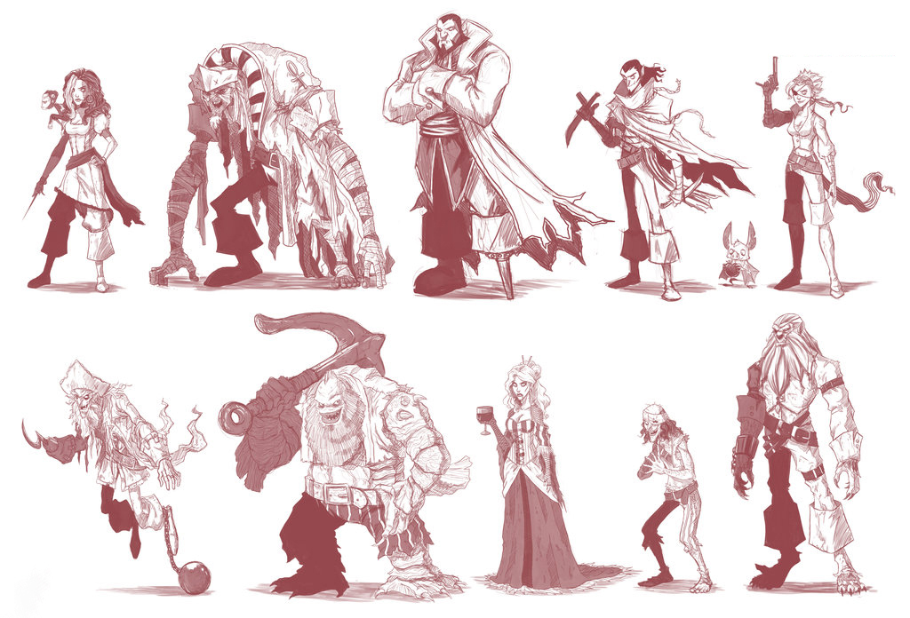 Character design .. Game, Graphic Novel, Concept art by Partha Dutta at ...