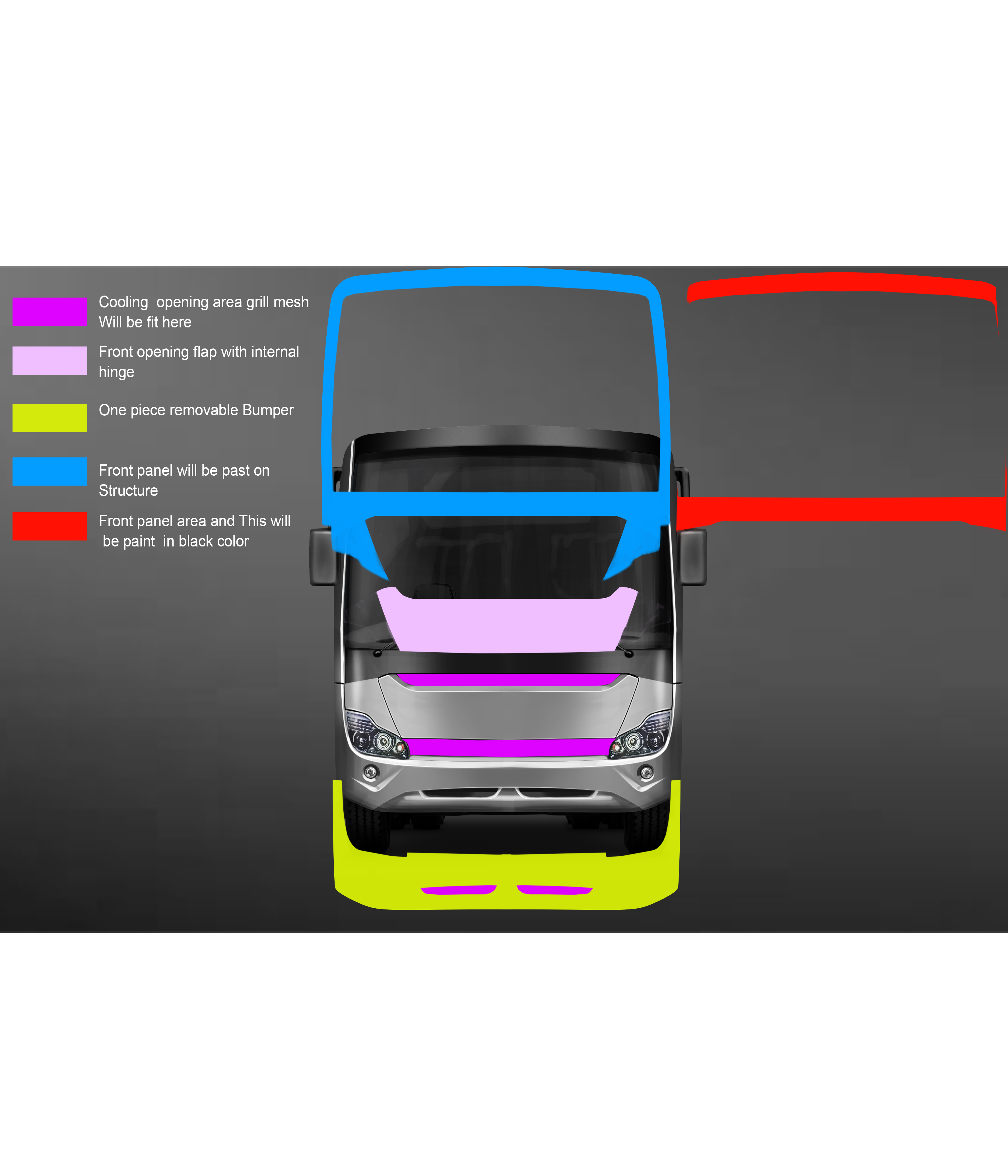 Bus Front fascia design by Yashwant Suthar at Coroflot.com