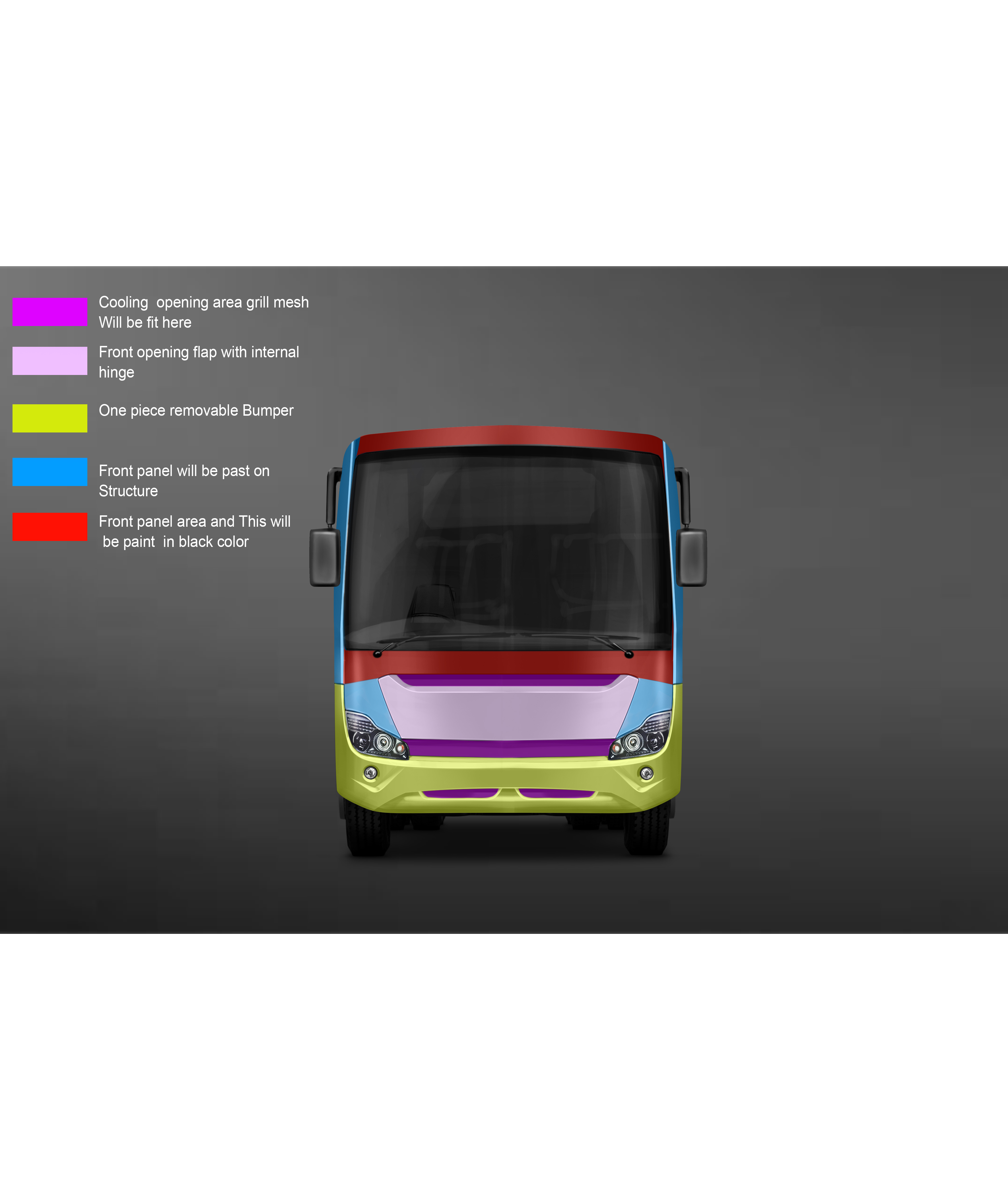 Bus Front fascia design by Yashwant Suthar at Coroflot.com