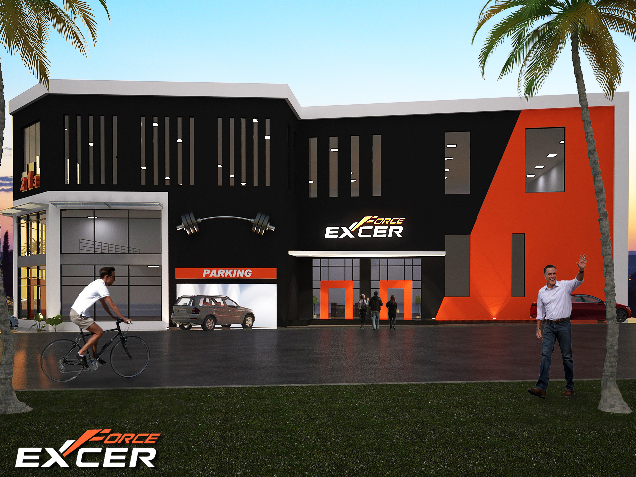 Gym Facade Design for Saudi Arabia by Leandro Maximiliano Puy at ...