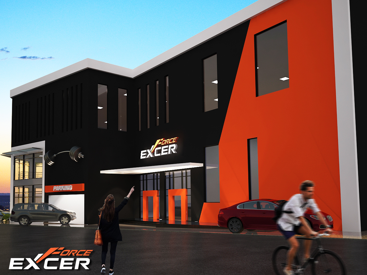 Gym Facade Design for Saudi Arabia by Leandro Maximiliano Puy at ...