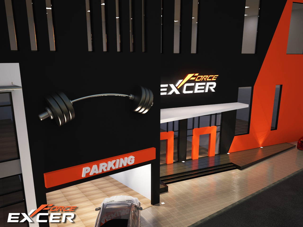 Gym Facade Design for Saudi Arabia by Leandro Maximiliano Puy at ...