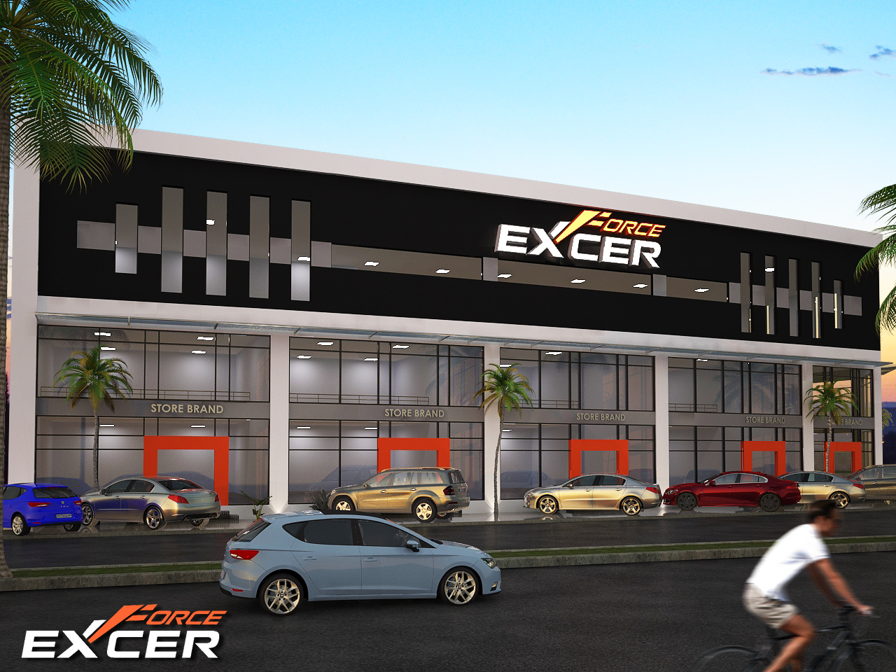 Gym Facade Design for Saudi Arabia by Leandro Maximiliano Puy at ...