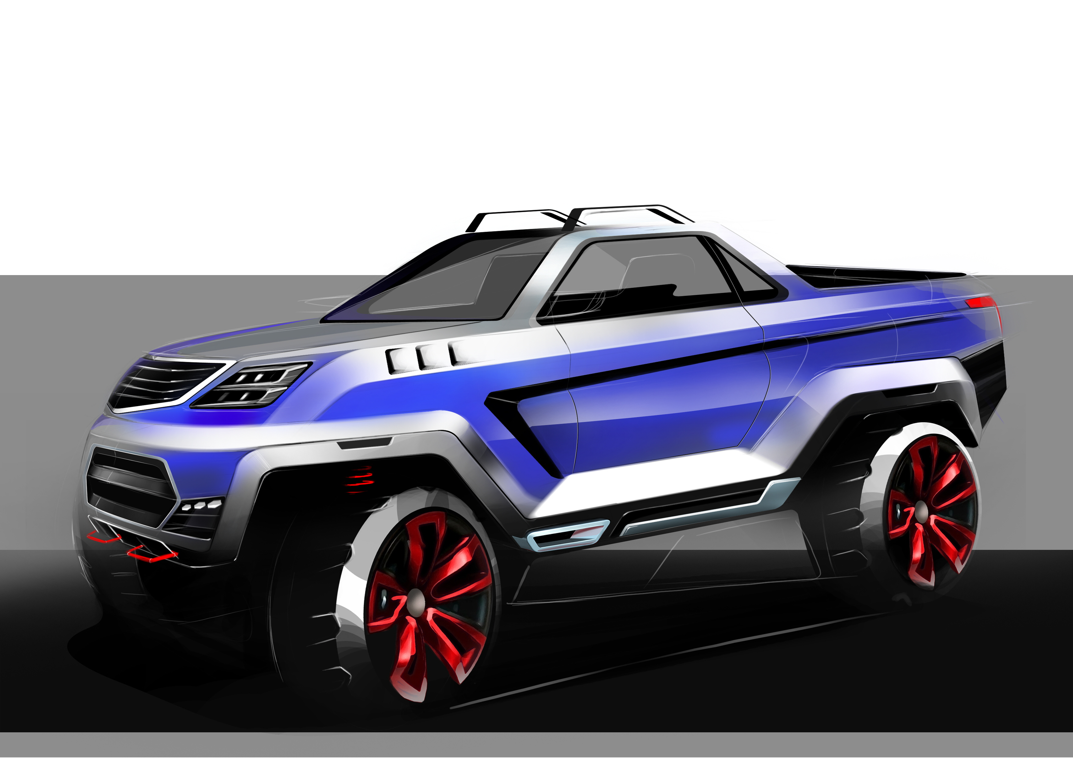 Malaysia pick up truck concept by Khairuddin Shahrun at Coroflot.com