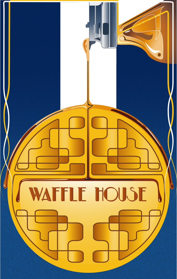 Waffle House Poster by Brian Kendall James at Coroflot.com