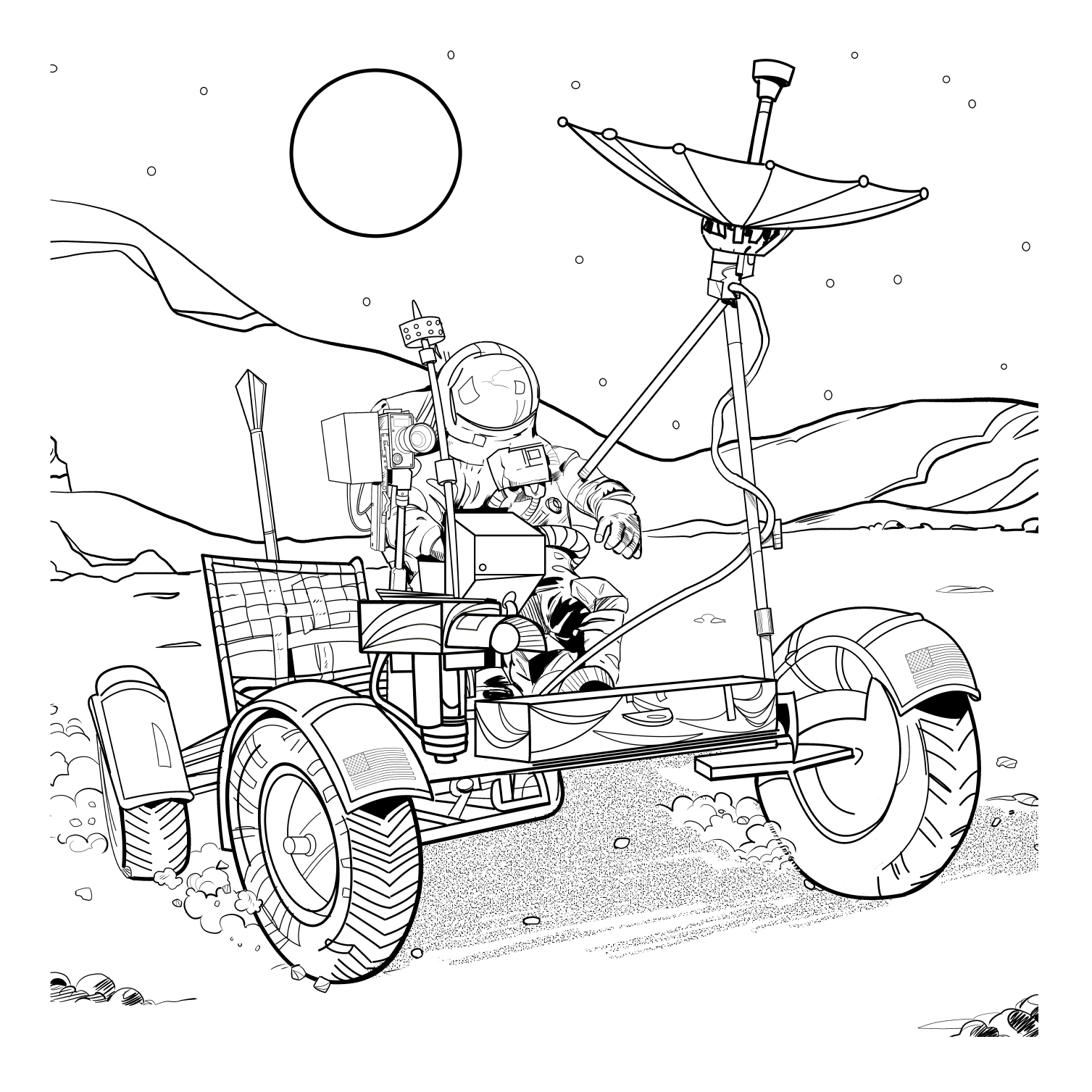 SPACECRAFT: a Smithsonian Coloring book by John Pirtel at Coroflot.com