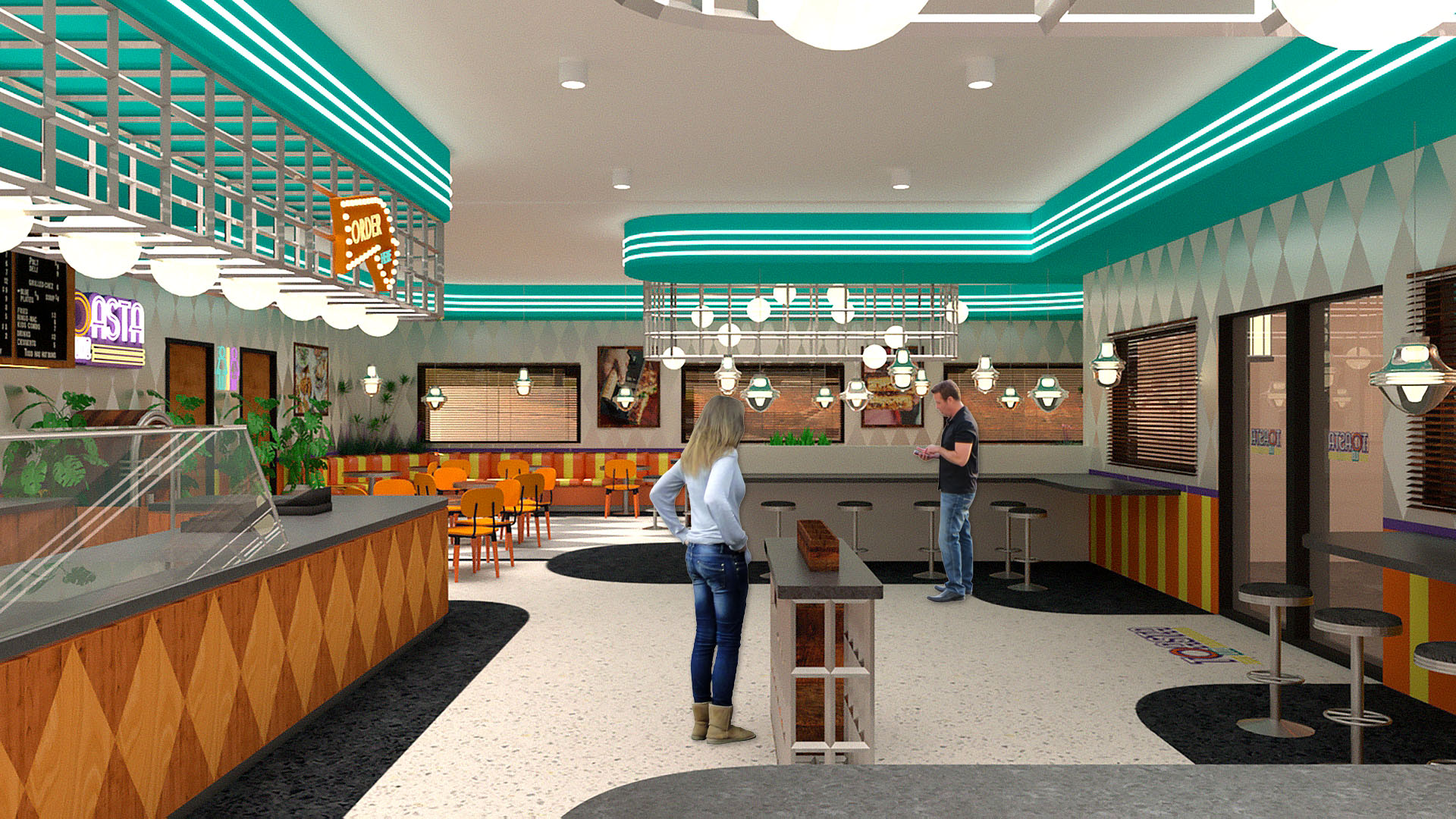 Hospitality space design concept by Oscar Giraldo at Coroflot.com