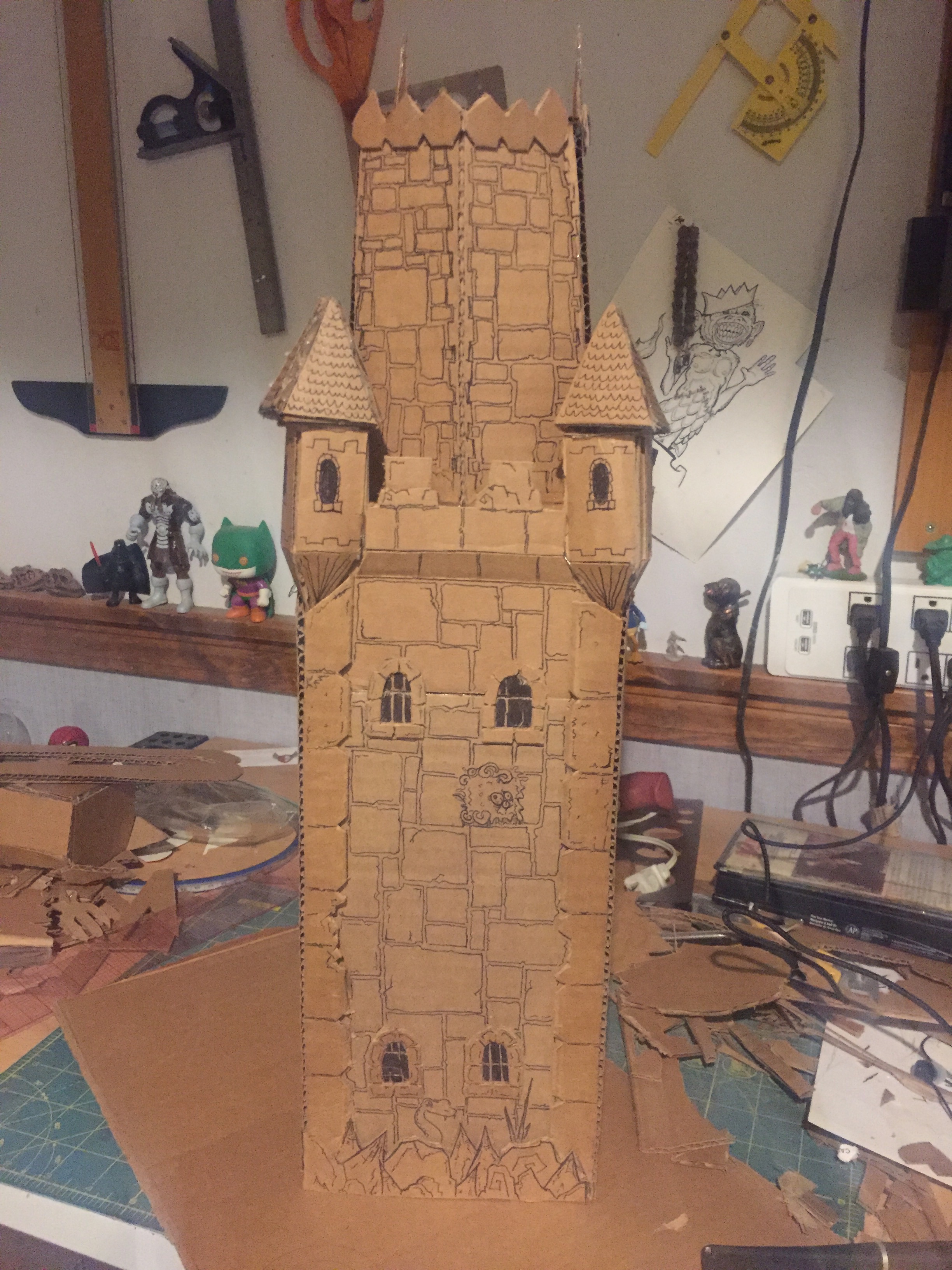 The Castle Satan Dice Tower by Seth Shaw at Coroflot.com