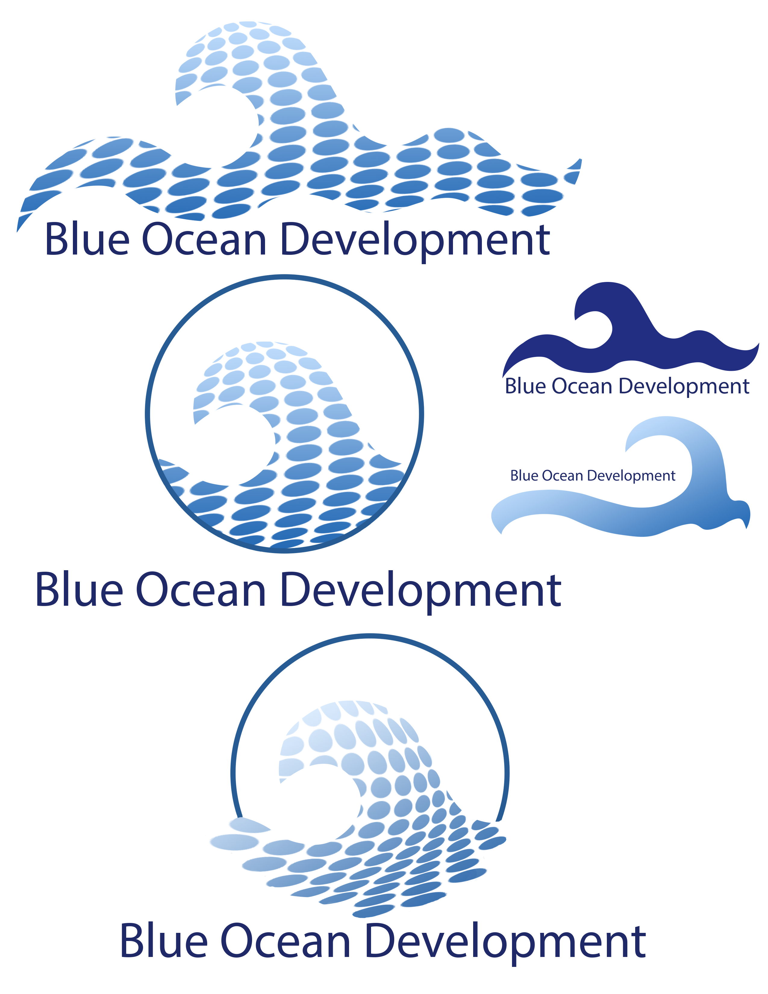 Blue Ocean Development Logo by Stephen Wood at Coroflot.com