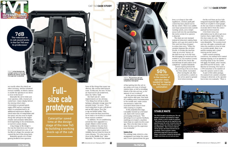 CAT - Articulated Dump Truck Cab exterior/interior by Tony Cooksey at ...