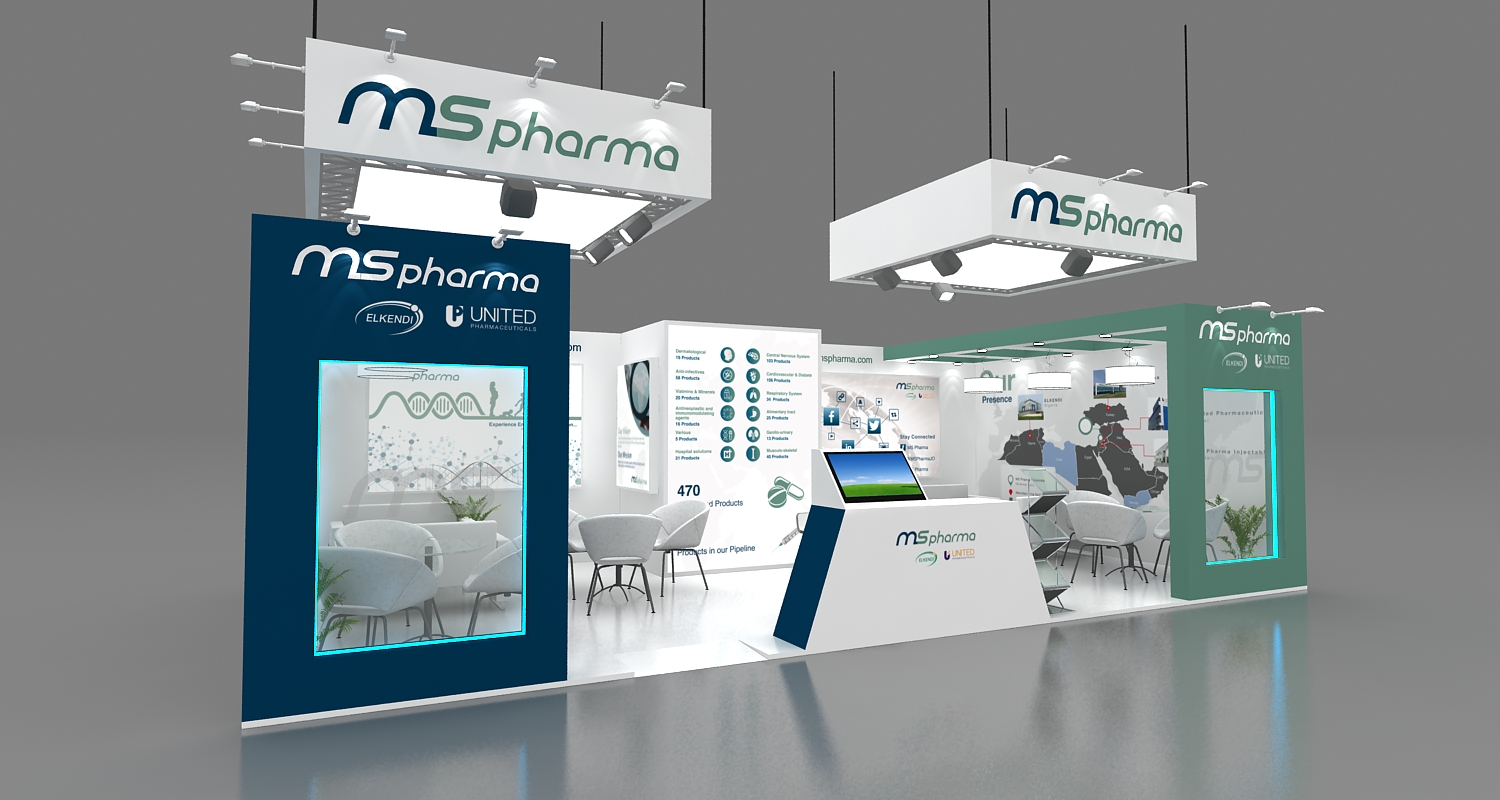 M S Pharma Booth Design_CPHI worlwide 2017 by Bhupendra Singh at ...