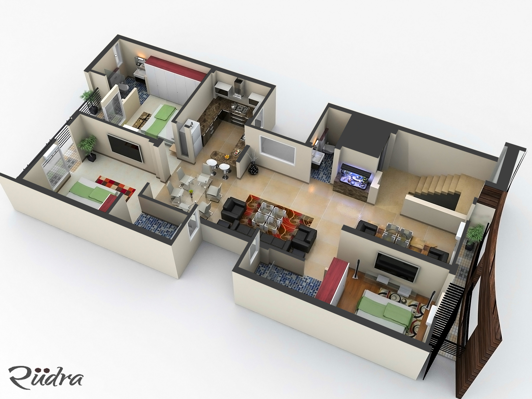 3D Isometric view by Rudra Kant Jha at Coroflot.com
