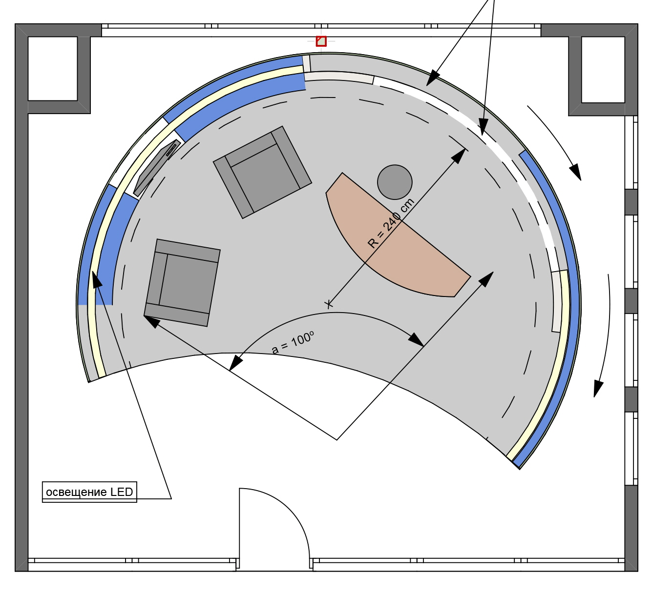 TV studio design concept by Yaroslava Semenets at Coroflot.com