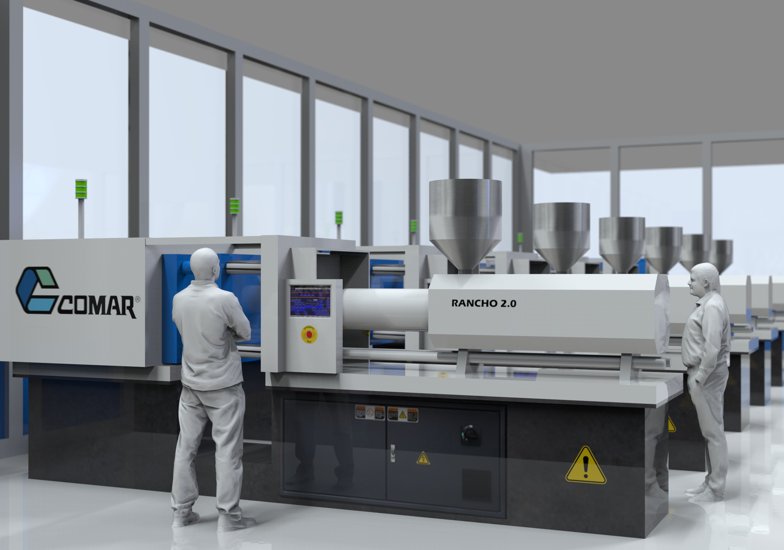 Manufacturing Layout Concept Rendering by John Almstead at Coroflot.com