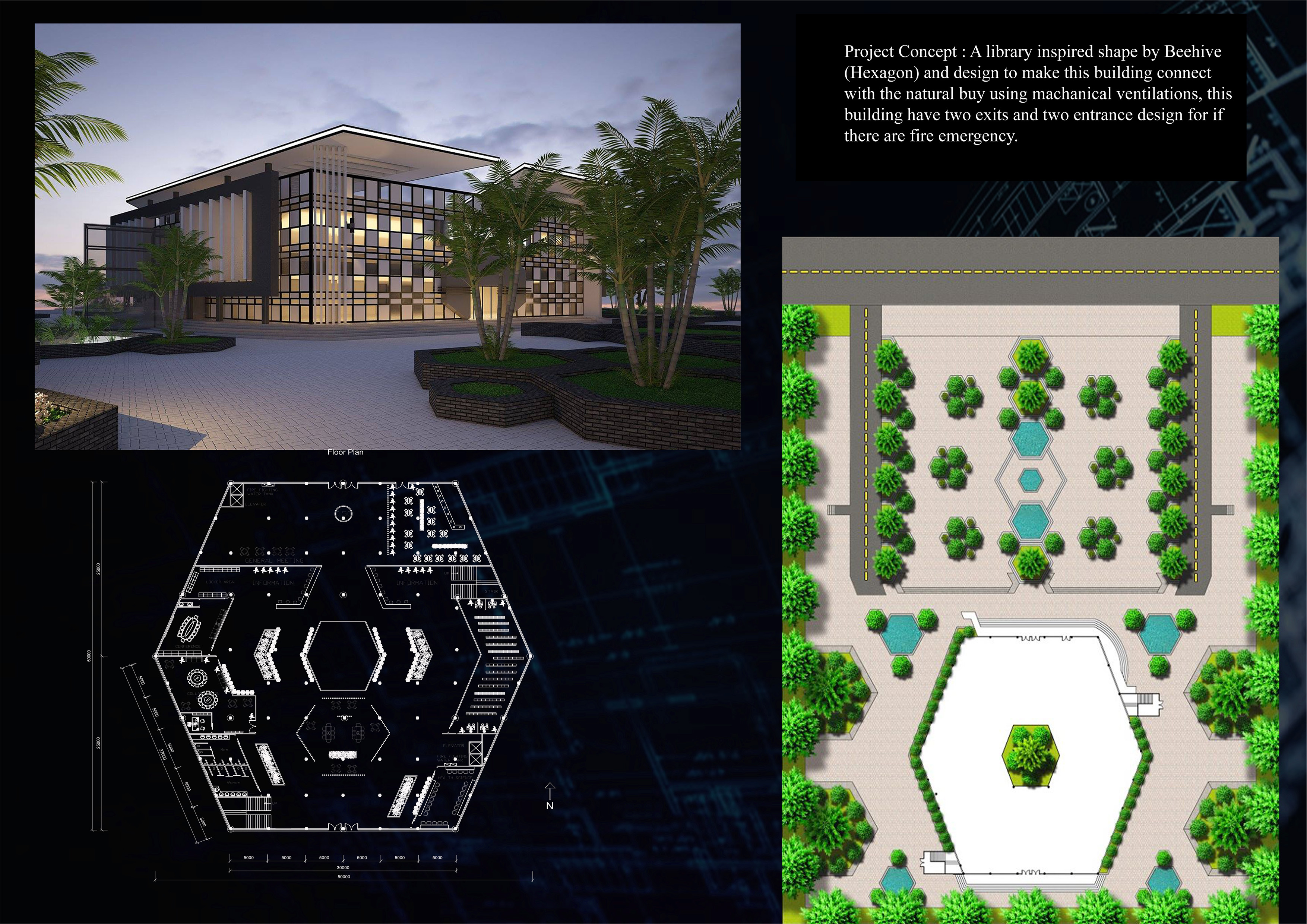 Hexagon Library by Hourkleng Hong at Coroflot.com