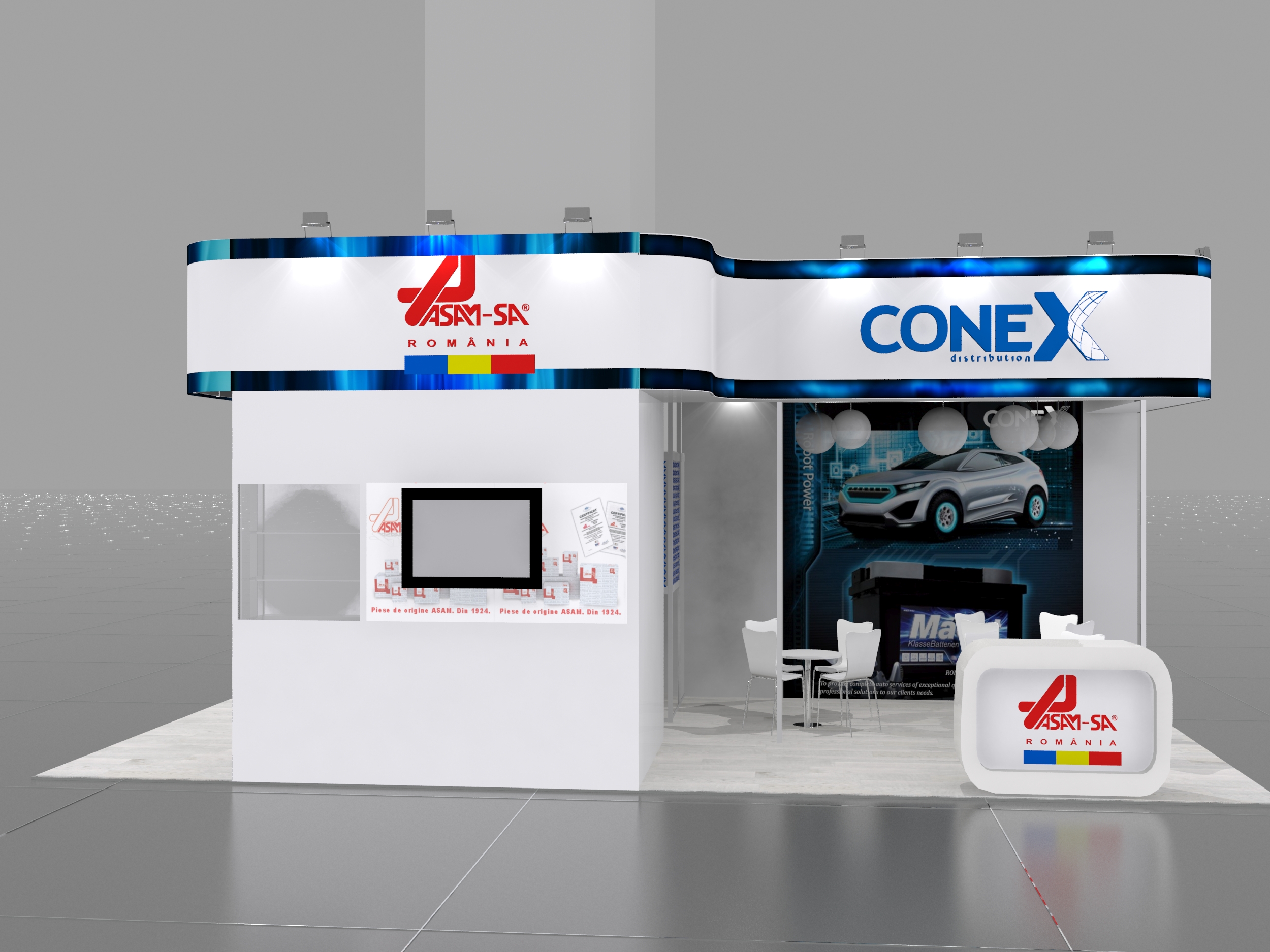 Exhibition design - Conex booth by Toma Anda at Coroflot.com