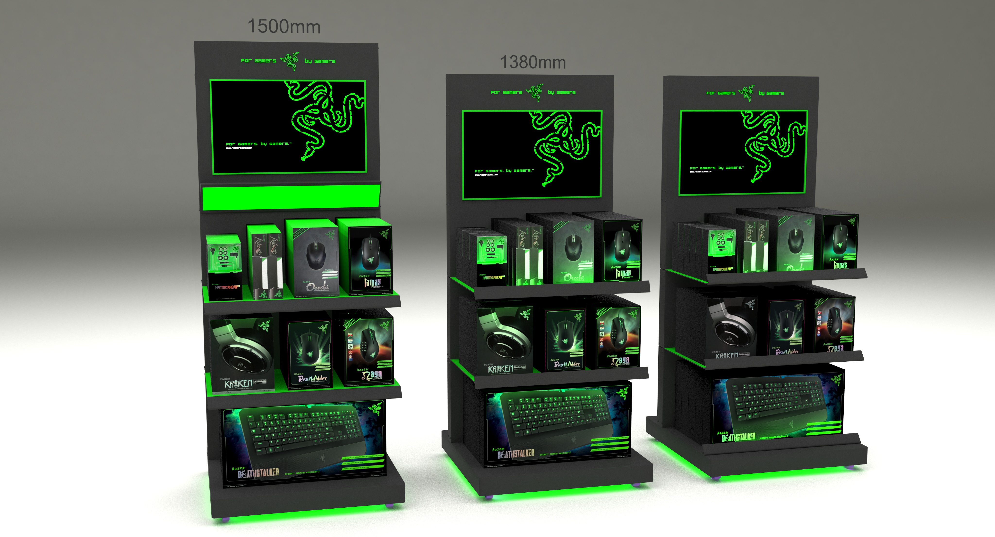 Retail Store Design for Razer Asia Pacific by Maladi Tang at Coroflot.com