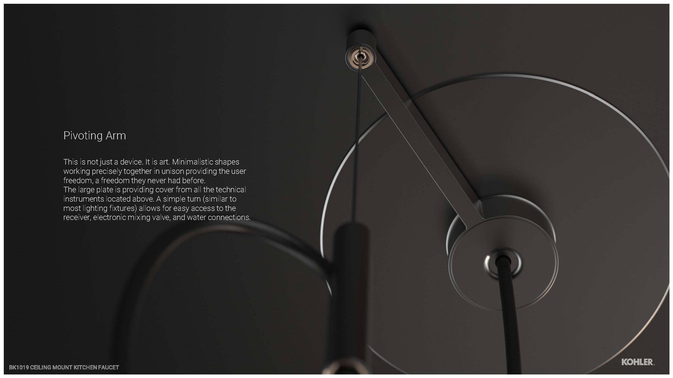 Purist Suspend Ceiling Mount Kitchen Faucet by Drew Johnson at Coroflot.com