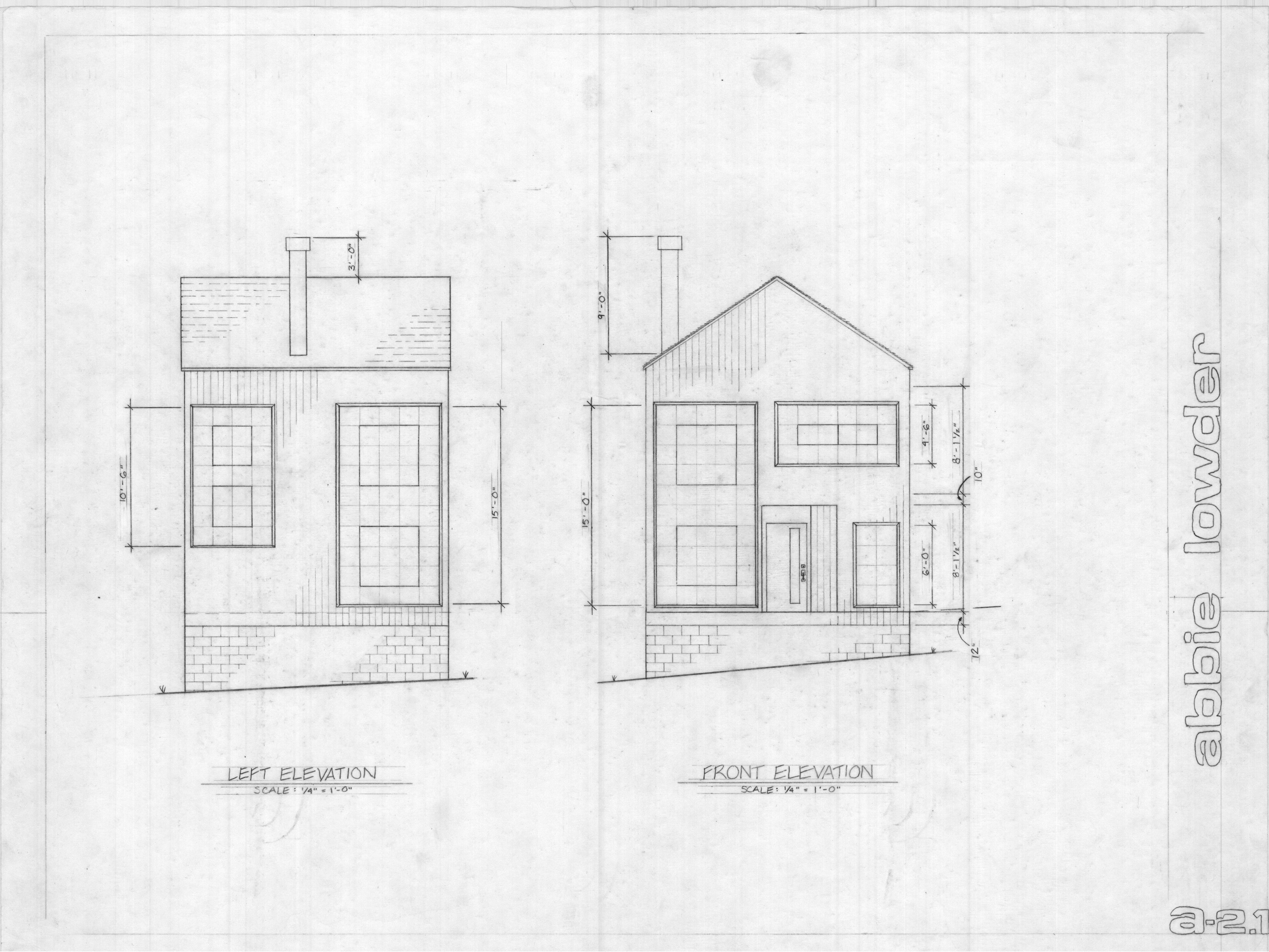 Small House Hand Drawing by Abigail Lowder at Coroflot.com