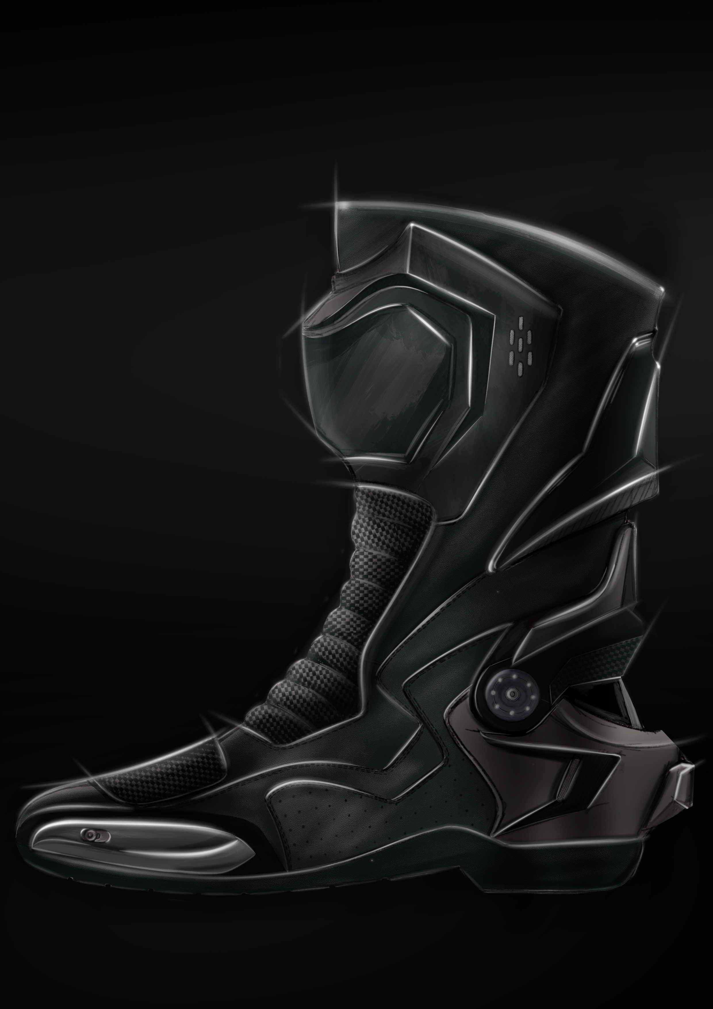 Biker boots designs by Andre Santos at Coroflot.com