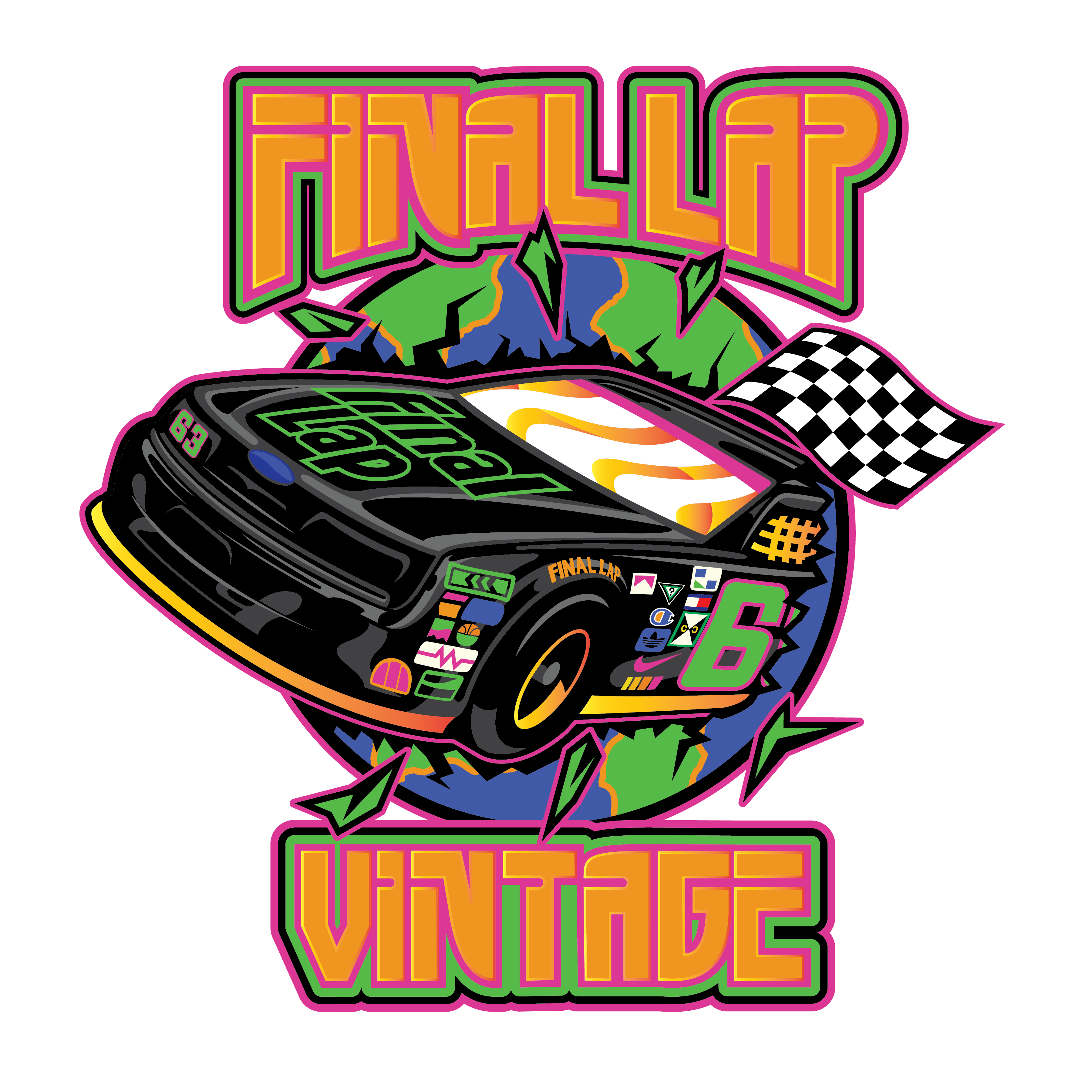 Final Lap Vintage Logo by John O'Brian at Coroflot.com