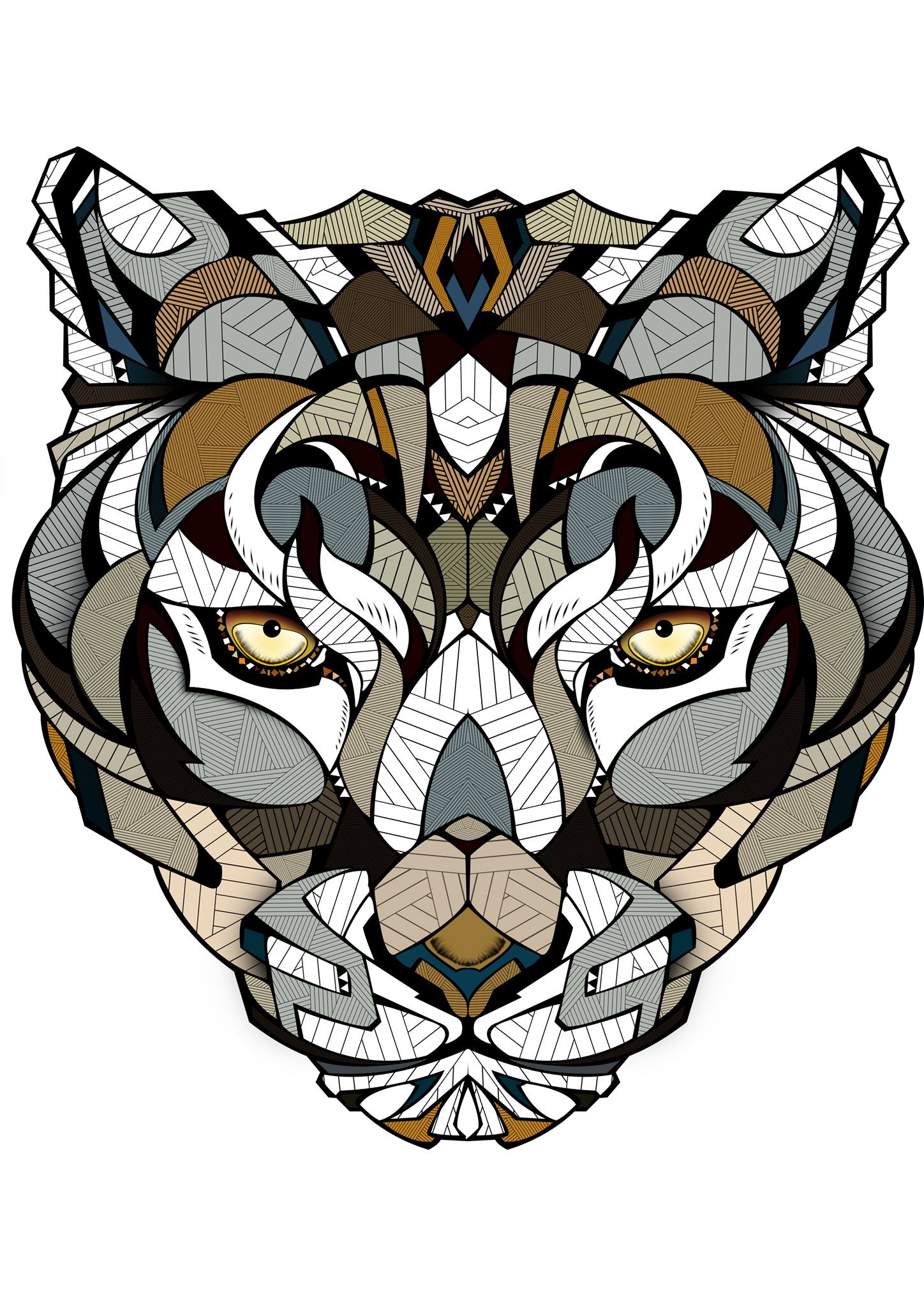 Abstract Animal Lines by Elliot Kirk at Coroflot.com