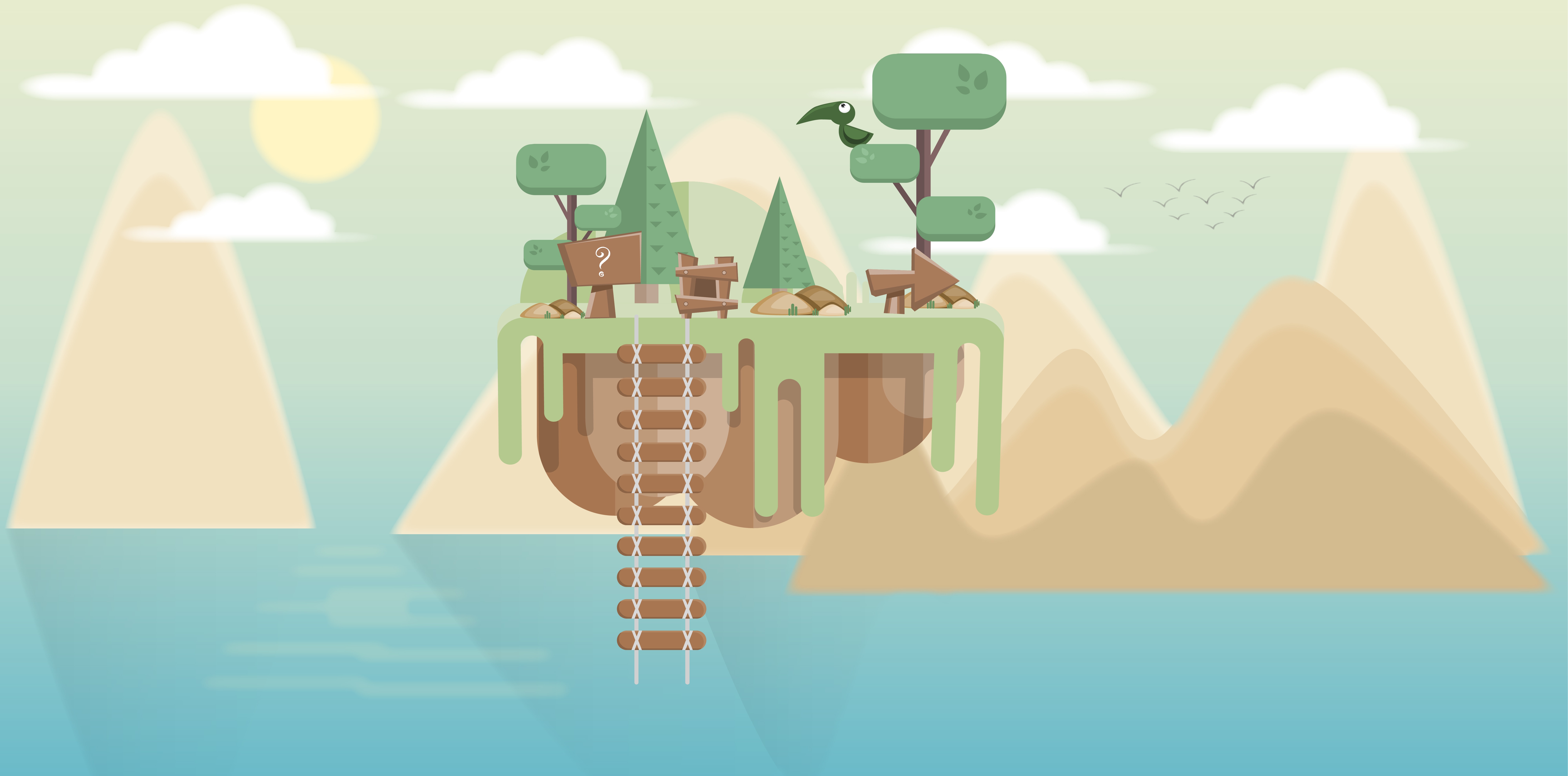 Platformer game pack 2D "Flying island" by Very Vel at Coroflot.com