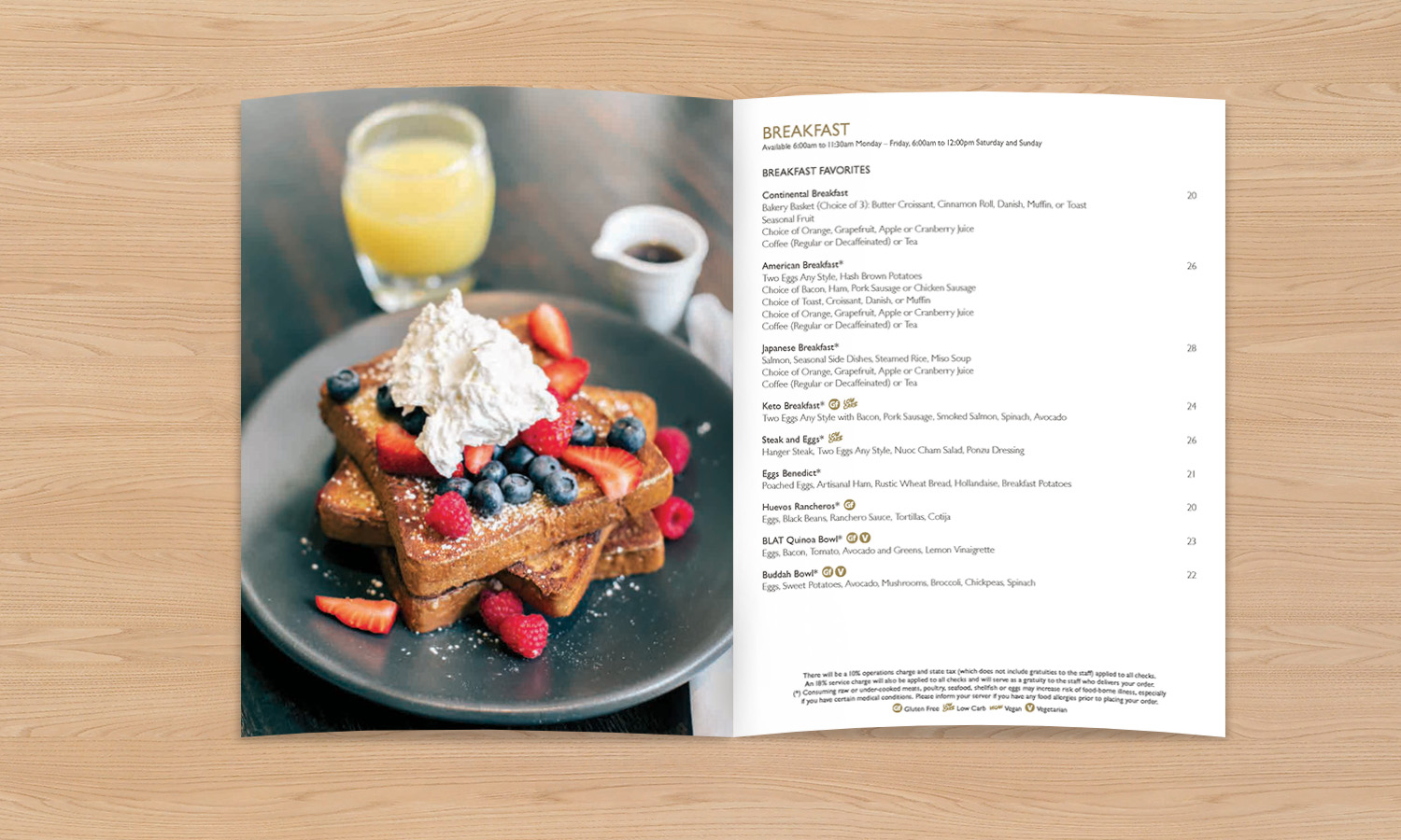 InterContinental Hotel of Beverly Hills Room Service Menu booklet by AJ ...