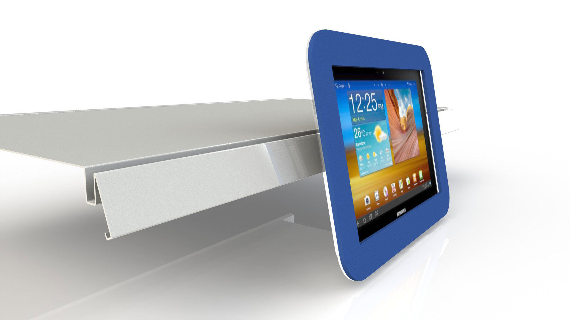 Tablet frame retail shelving by Marc Platschorre at Coroflot.com