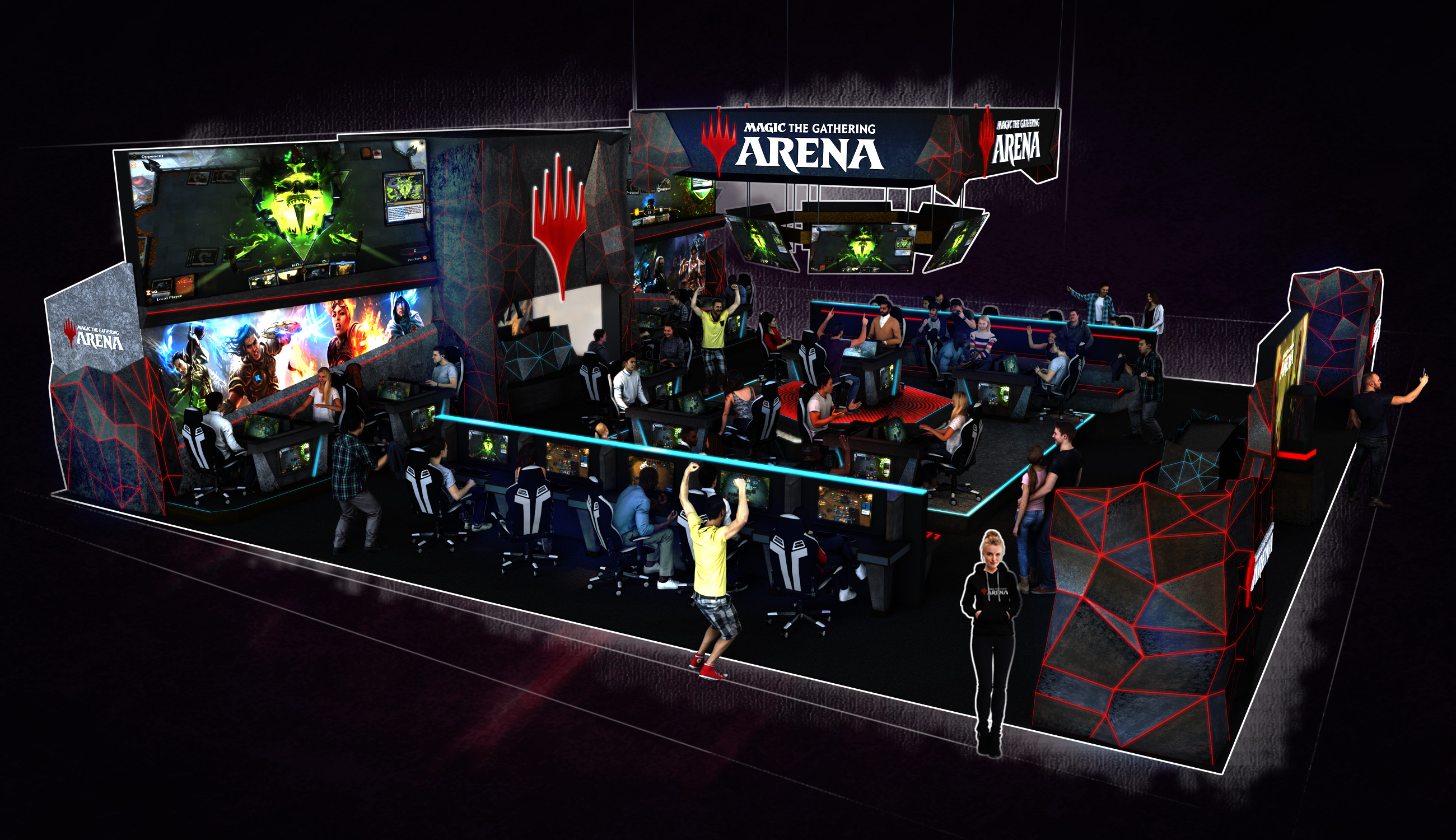 Pax East booth concept for Magic the Gathering by Jameson Klug at ...